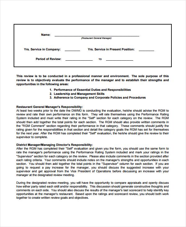 FREE 7+ Restaurant Management Forms in Excel | PDF