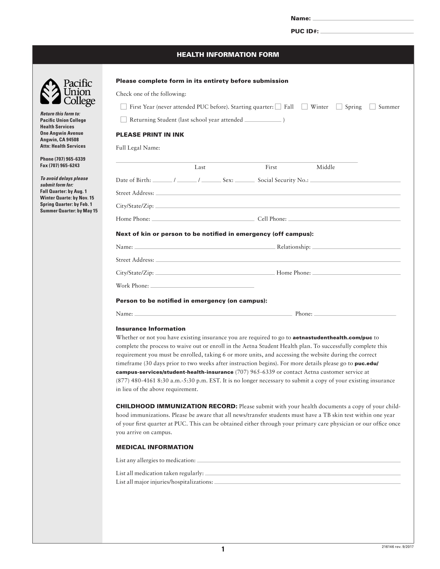 FREE 13+ Health Information Forms in MS Word | PDF