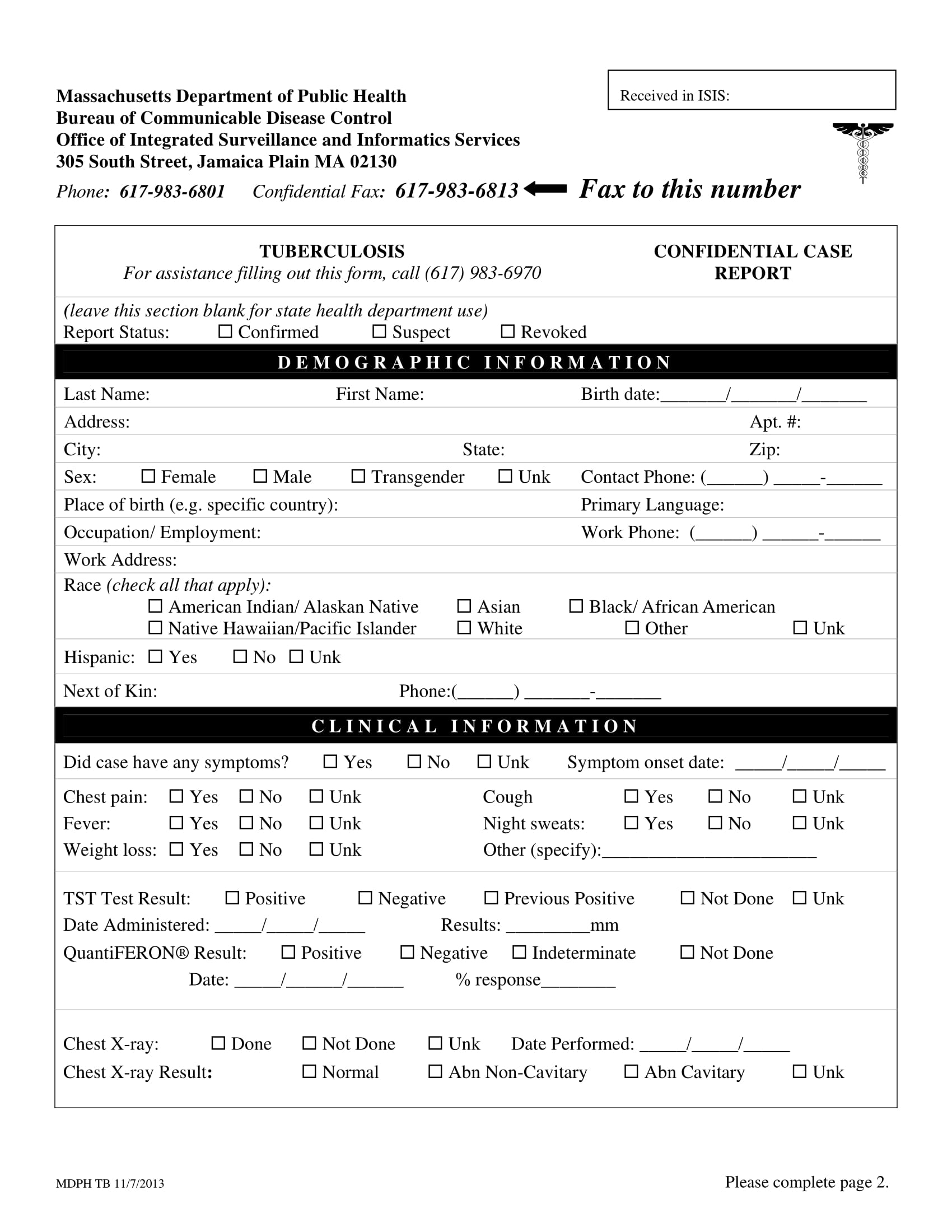 FREE 15+ Case Report Forms in PDF | MS Word