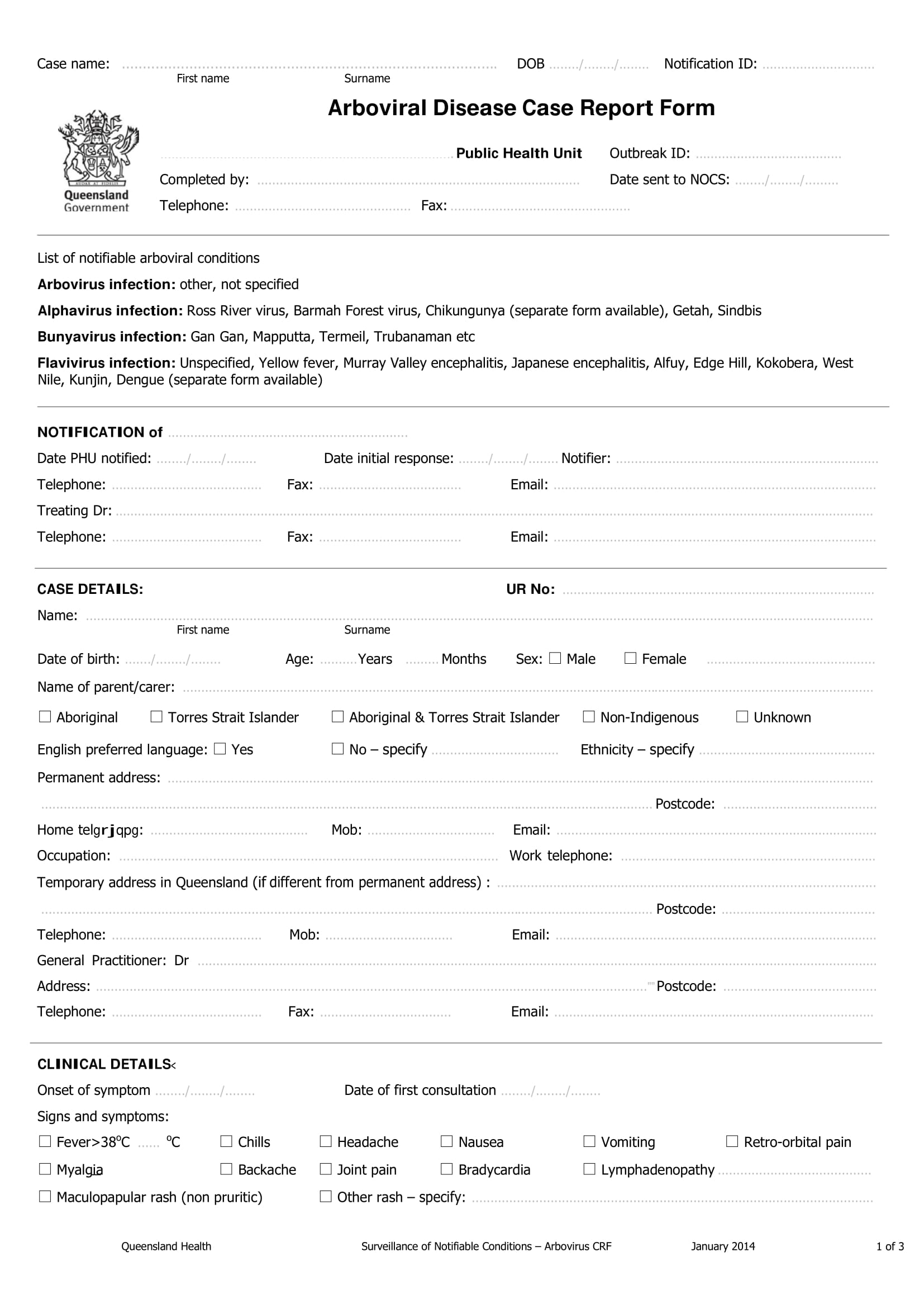 FREE 15+ Case Report Forms in PDF | MS Word