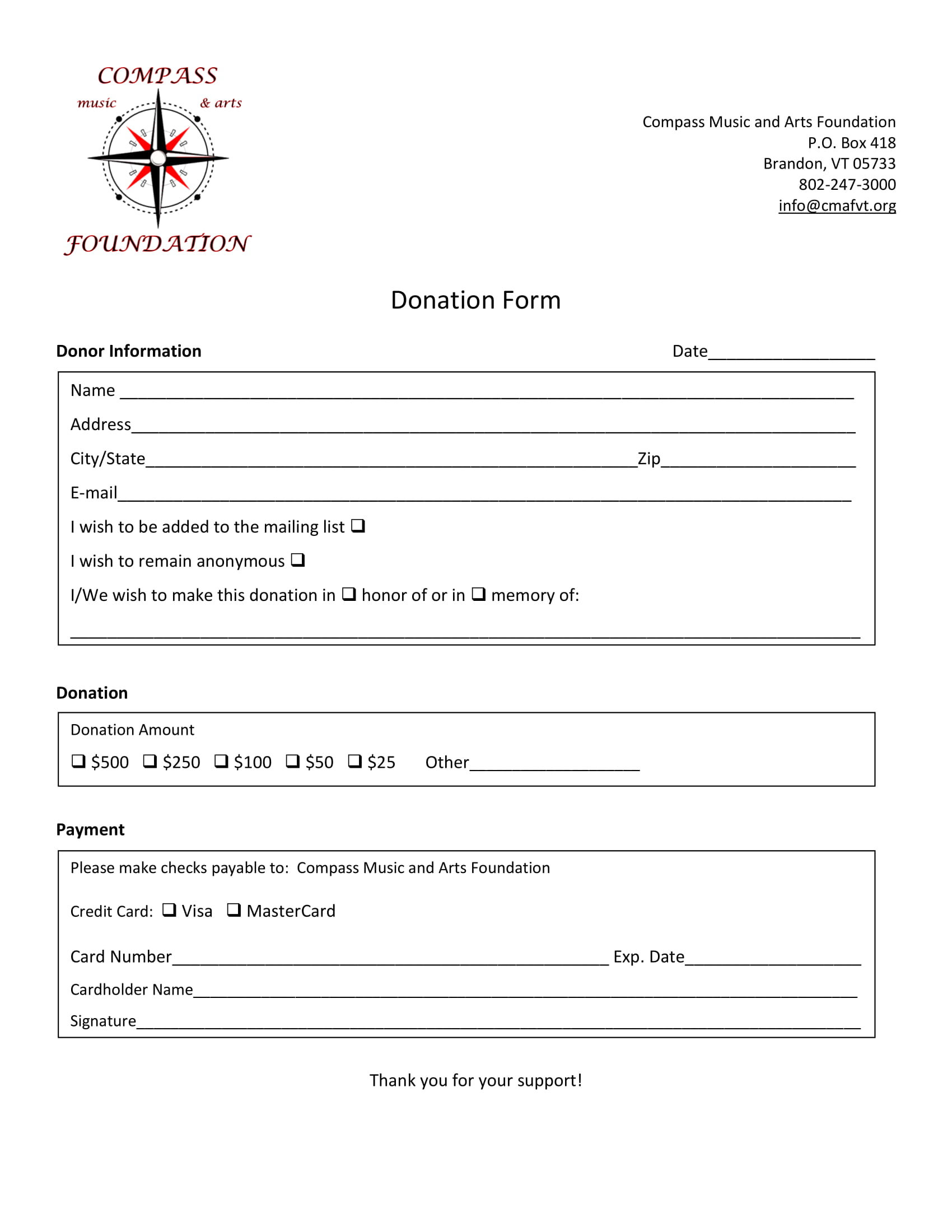 FREE 36+ Donation Forms in PDF | MS Word | Excel
