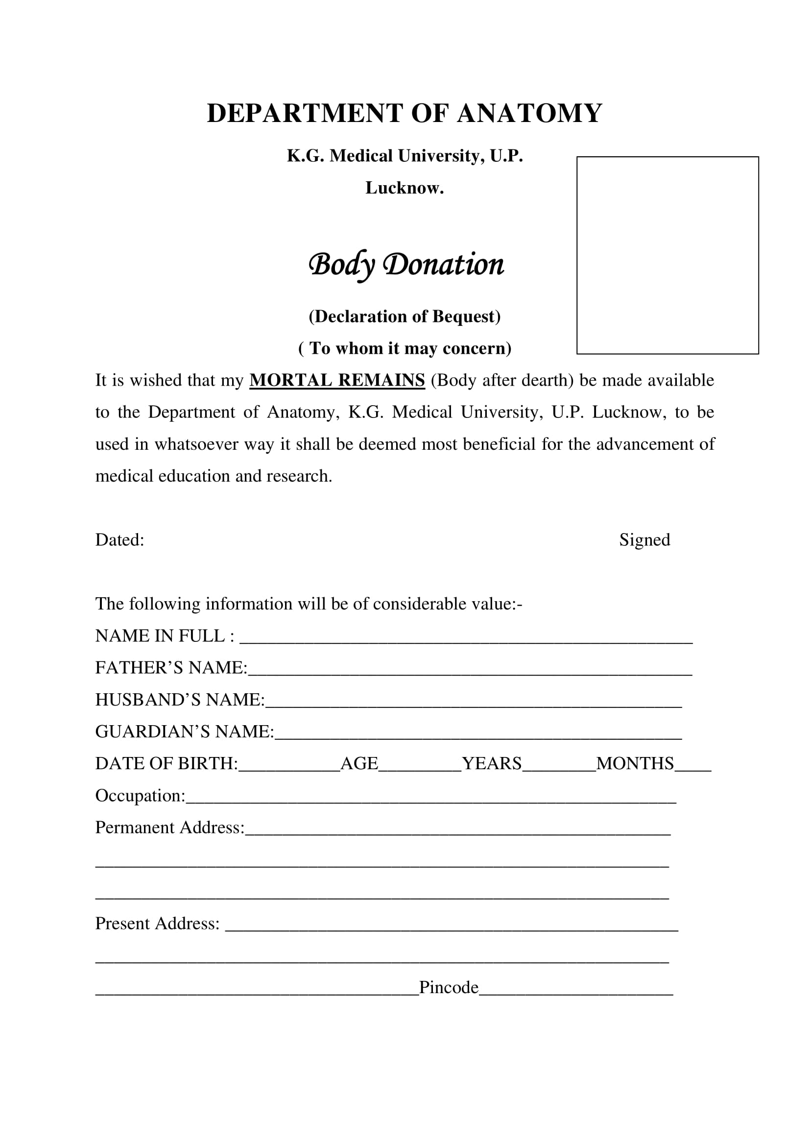 FREE 36+ Donation Forms in PDF | MS Word | Excel
