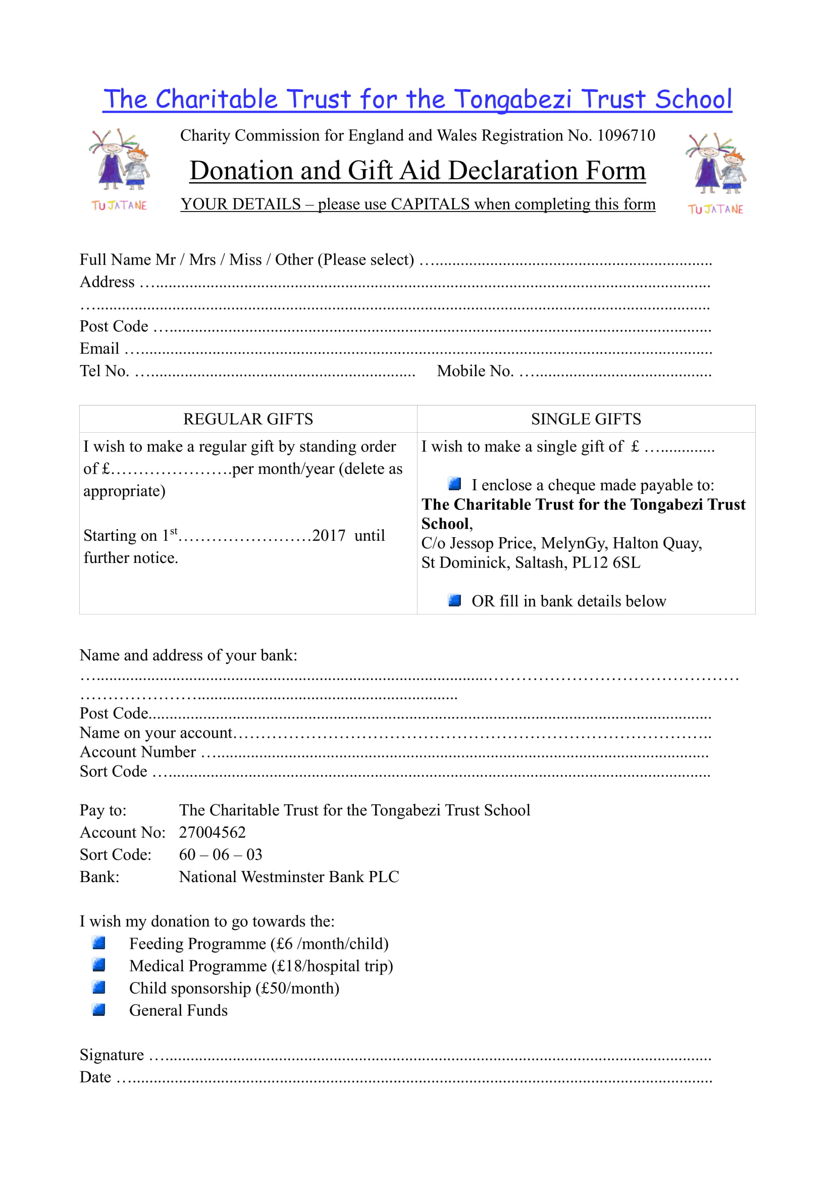 FREE 36+ Donation Forms in PDF | MS Word | Excel