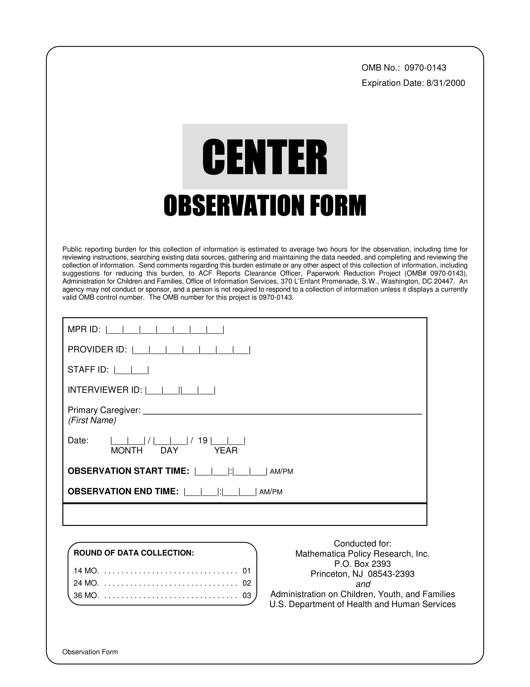 FREE 4+ Child Care Observation Forms in MS Word | PDF