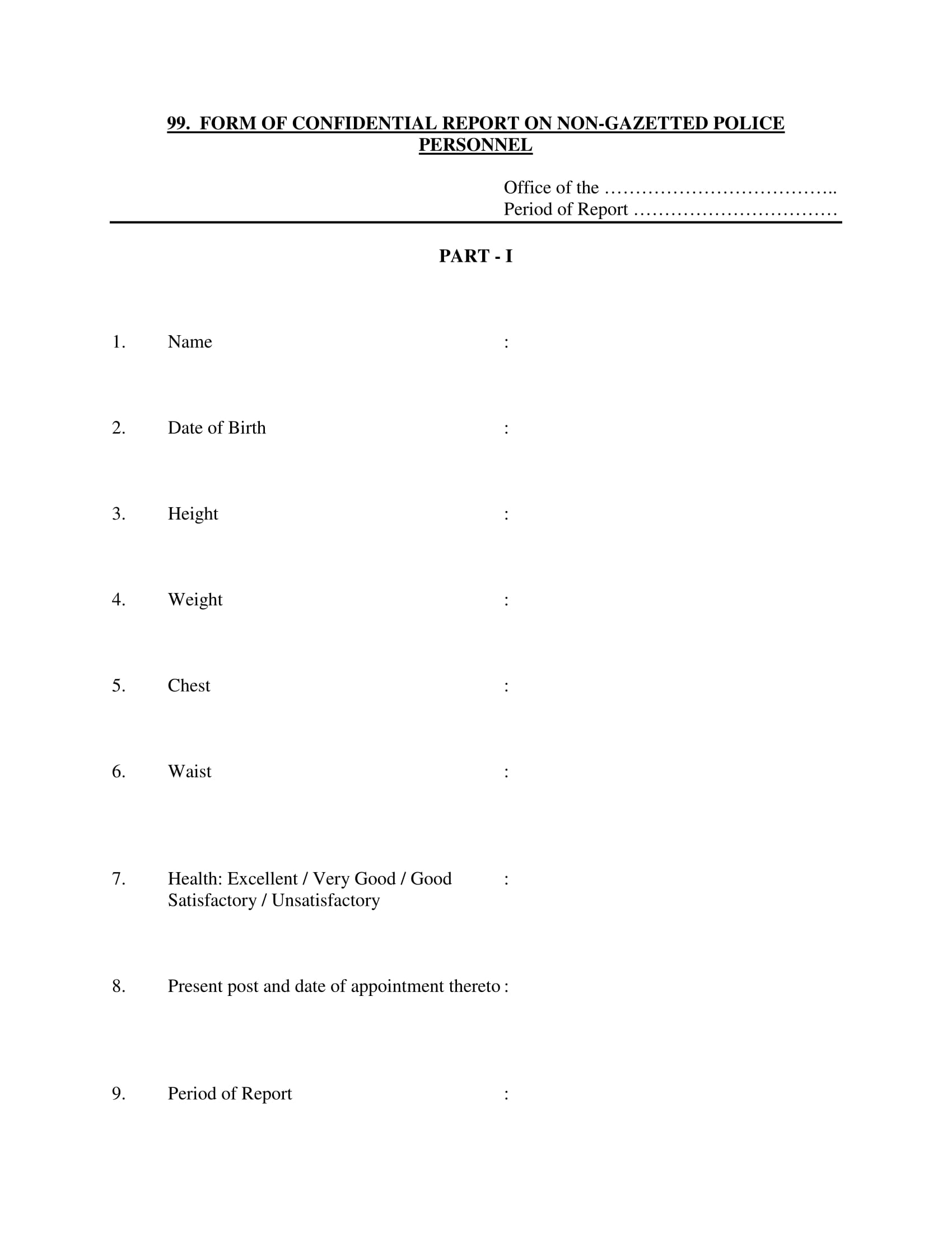 FREE 11+ Confidential Report Form Samples, PDF, MS Word, Google Docs