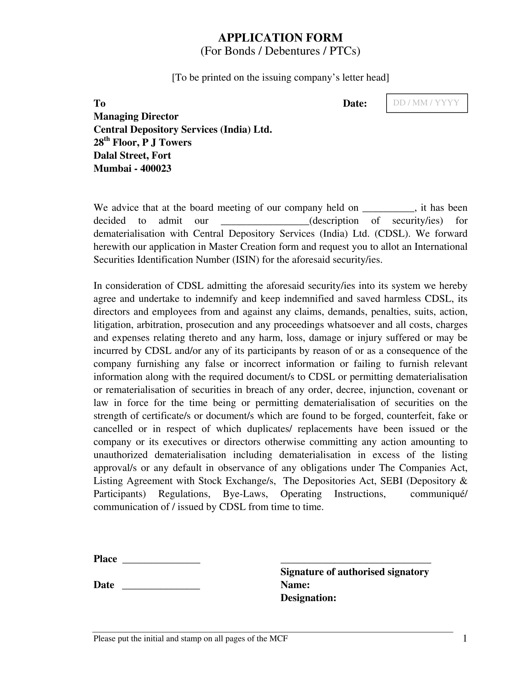 FREE 5+ Debenture Short Forms in PDF