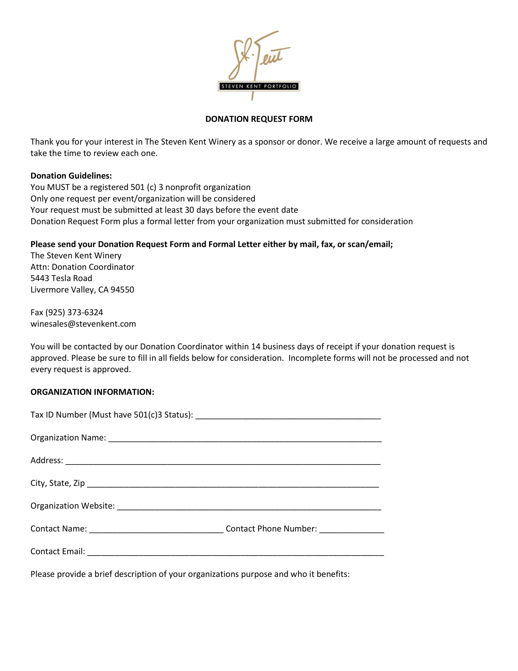 FREE 36+ Donation Forms in PDF | MS Word | Excel