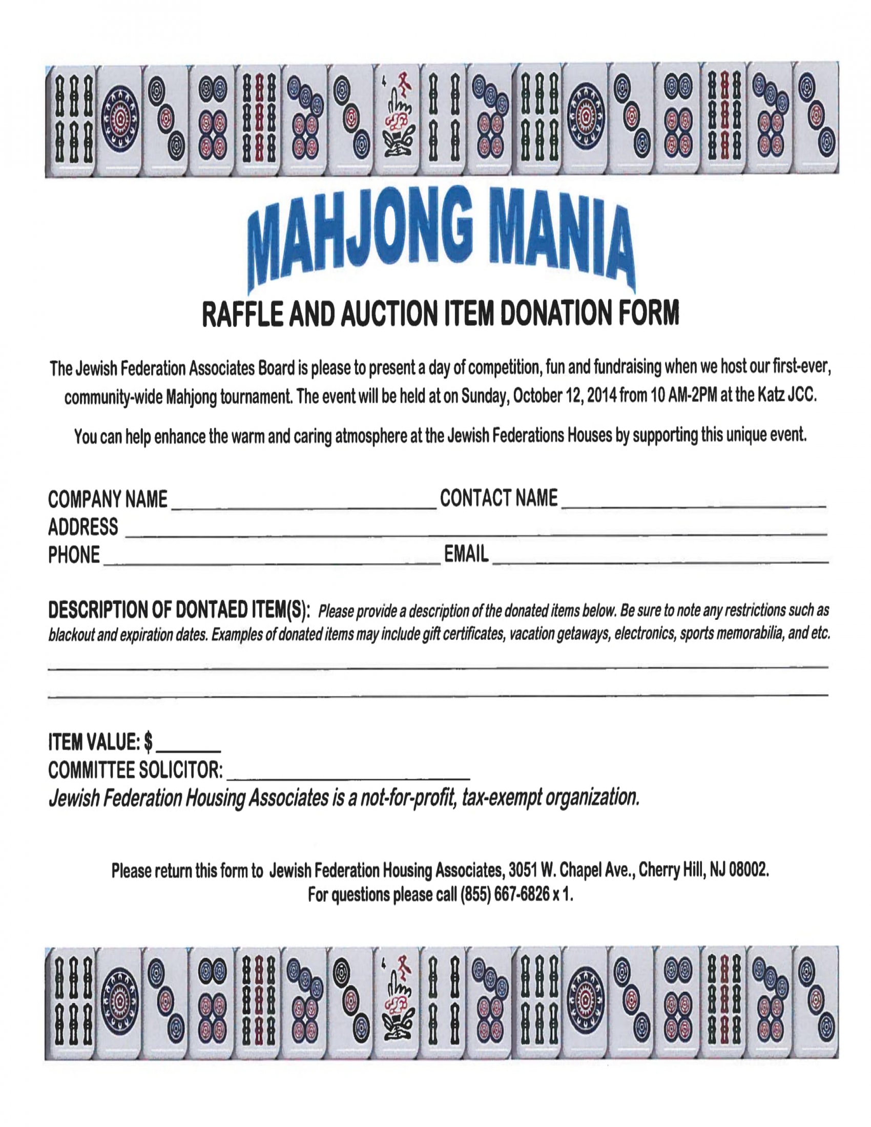 FREE 4+ Item Donation Forms in PDF