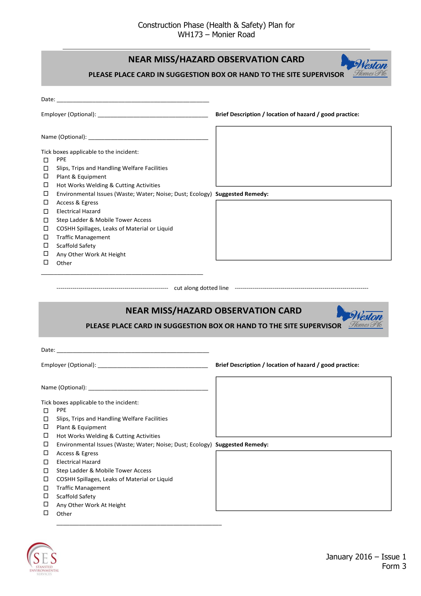 FREE 4+ Hazard Observation Forms in PDF