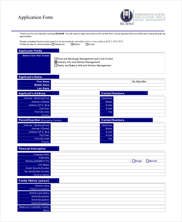 FREE 8+ Kitchen Management Forms in PDF | MS Word