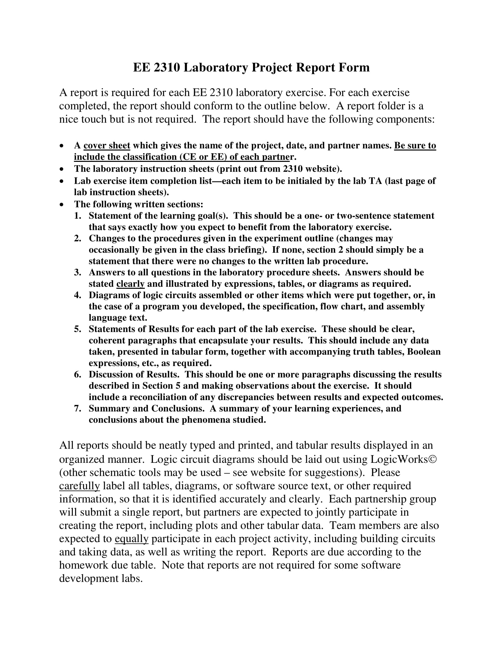 FREE 15+ Laboratory Report Form Samples, PDF, MS Word, Google Docs