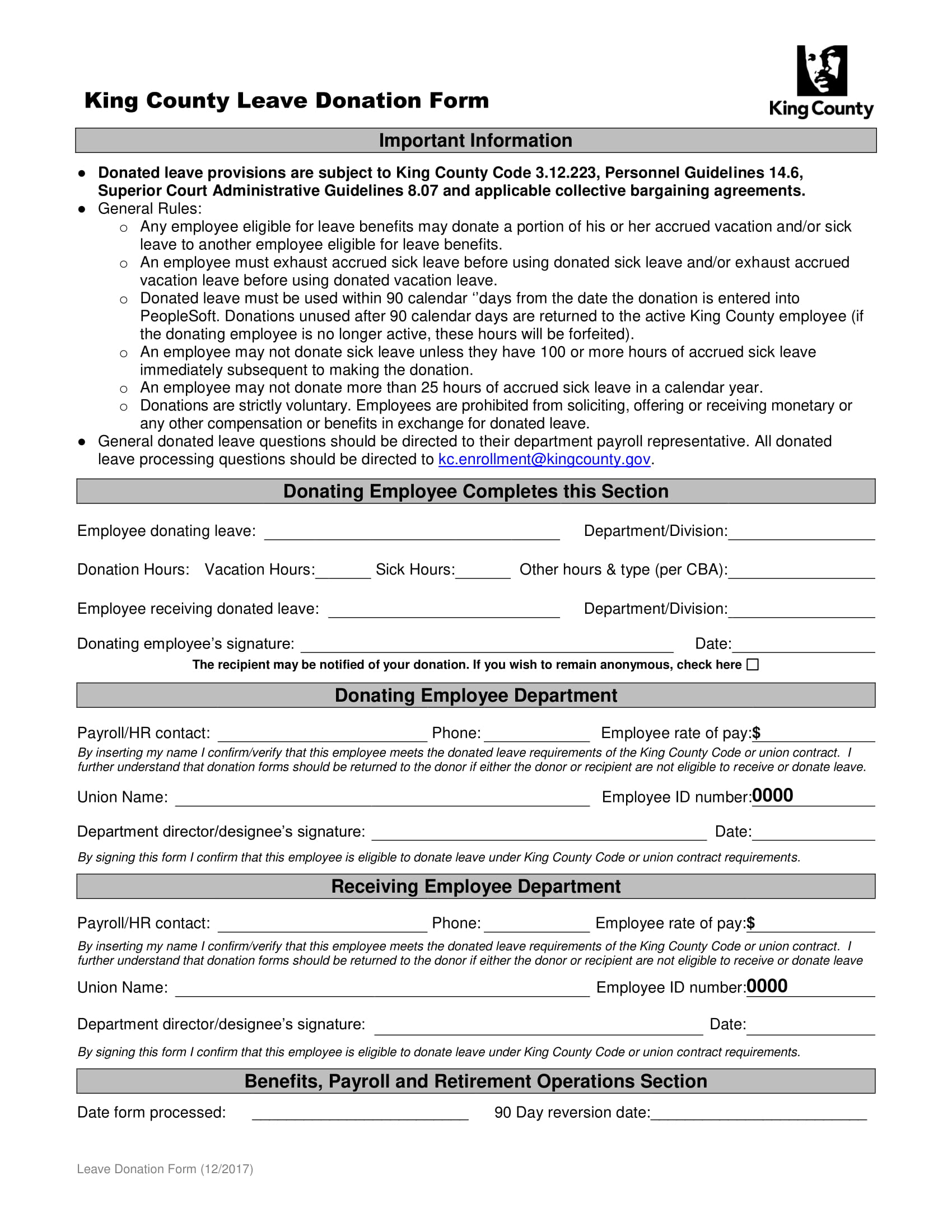 FREE 36+ Donation Forms in PDF | MS Word | Excel