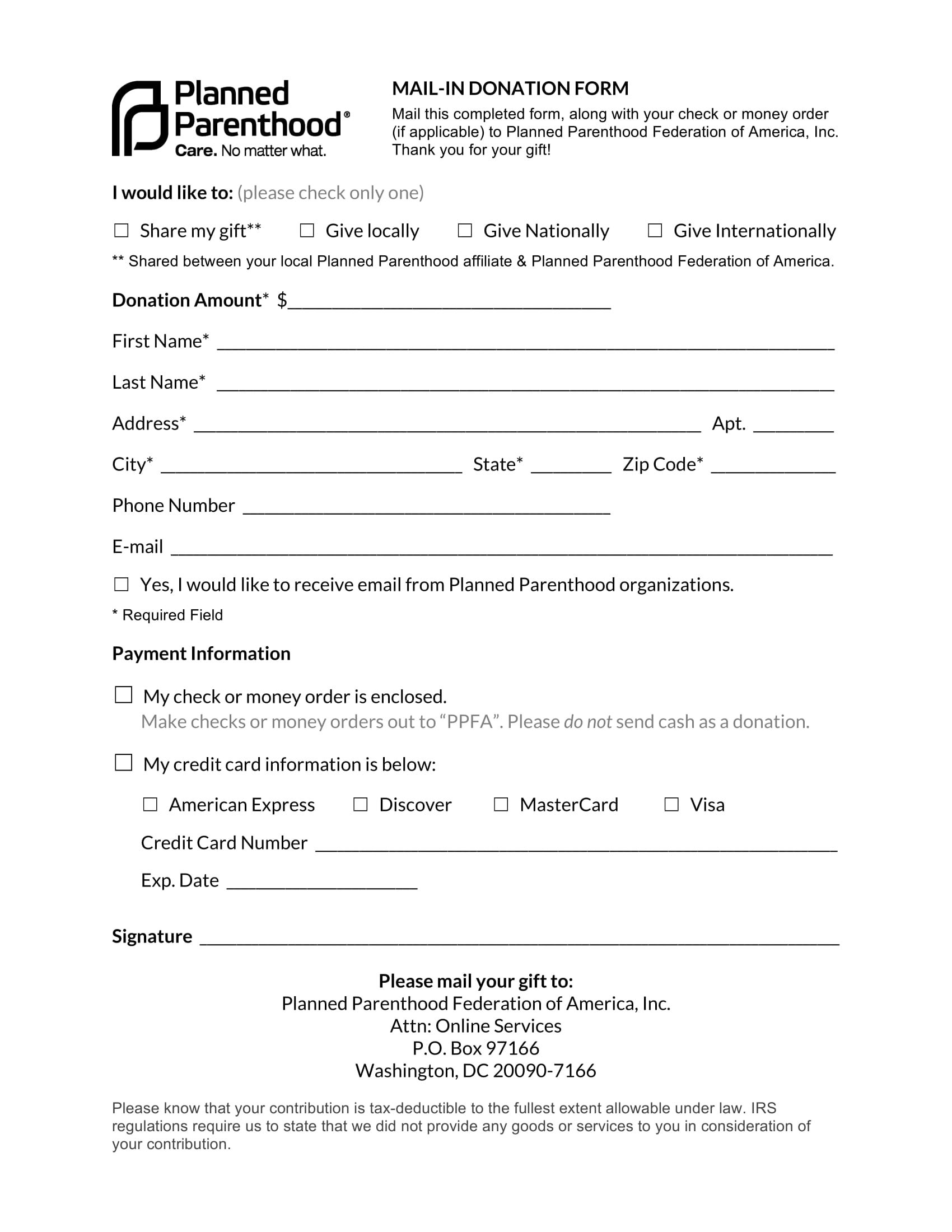 FREE 36+ Donation Forms in PDF | MS Word | Excel