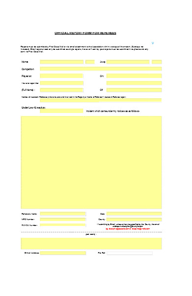 FREE 19+ Referee Report Form Samples, PDF, MS Word, Google Docs, Excel