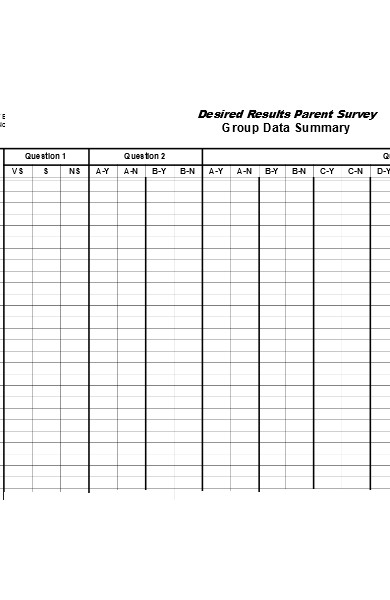 FREE 6+ Parent Survey Forms in PDF | MS Word | Excel