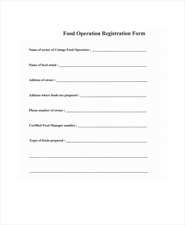 FREE 7+ Restaurant Operation Forms in PDF