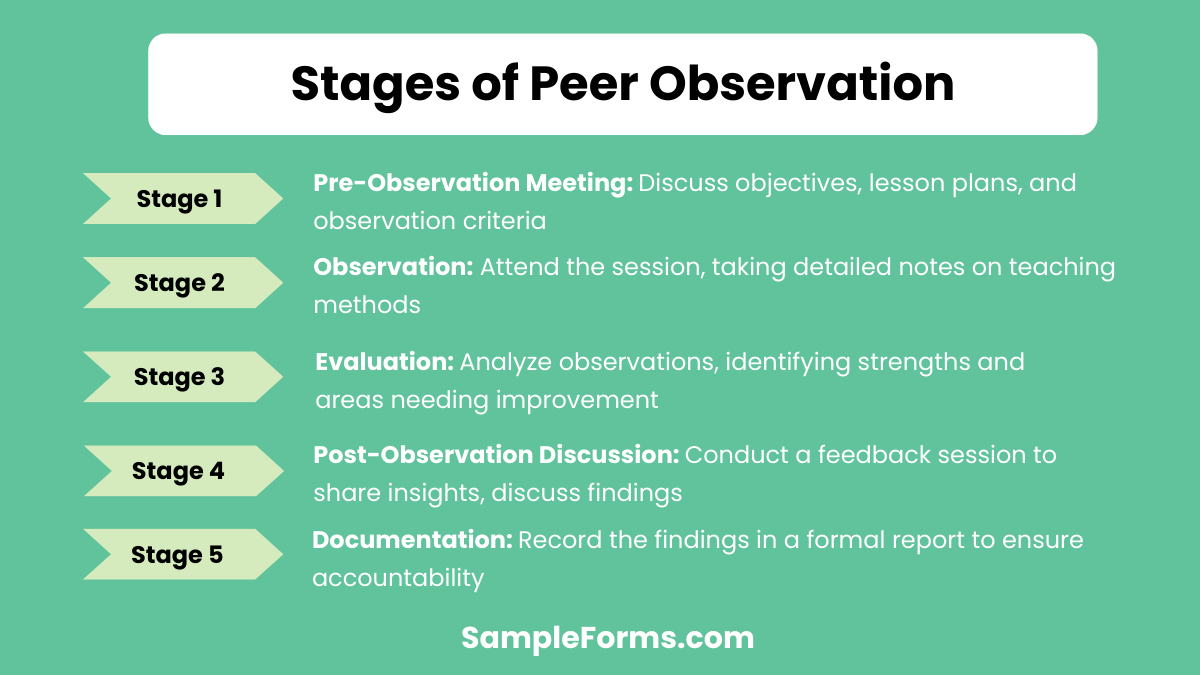 FREE 8+ Peer Observation Form Samples, PDF, MS Word, Google Docs