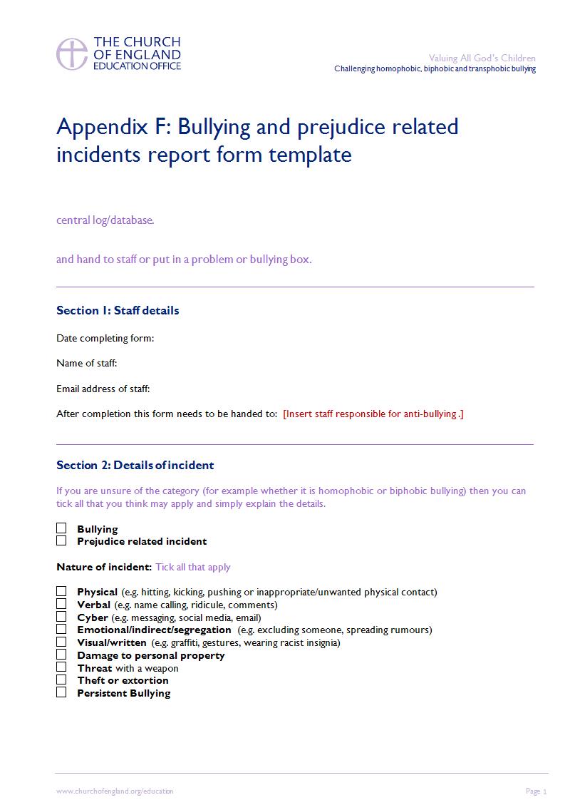 FREE 12 Standard Report Forms Templates In PDF MS Word