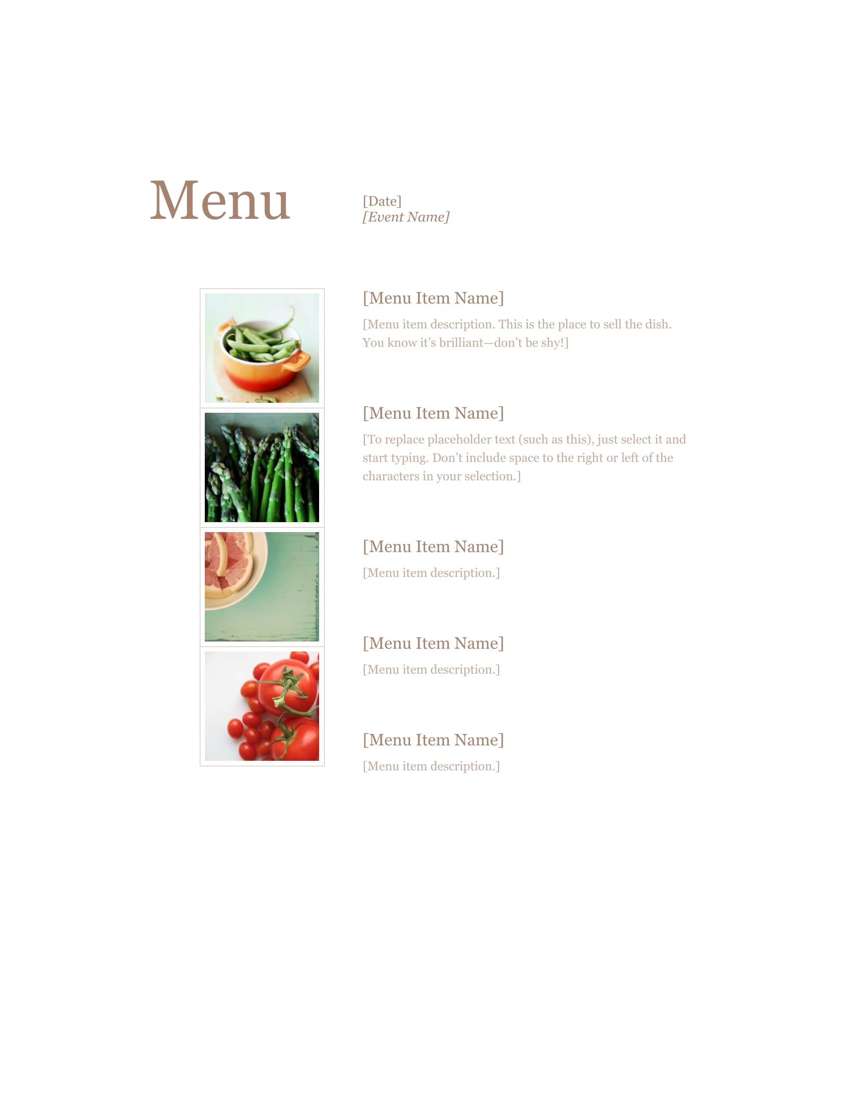 FREE 7+ Restaurant Menu Forms in MS Word | PDF
