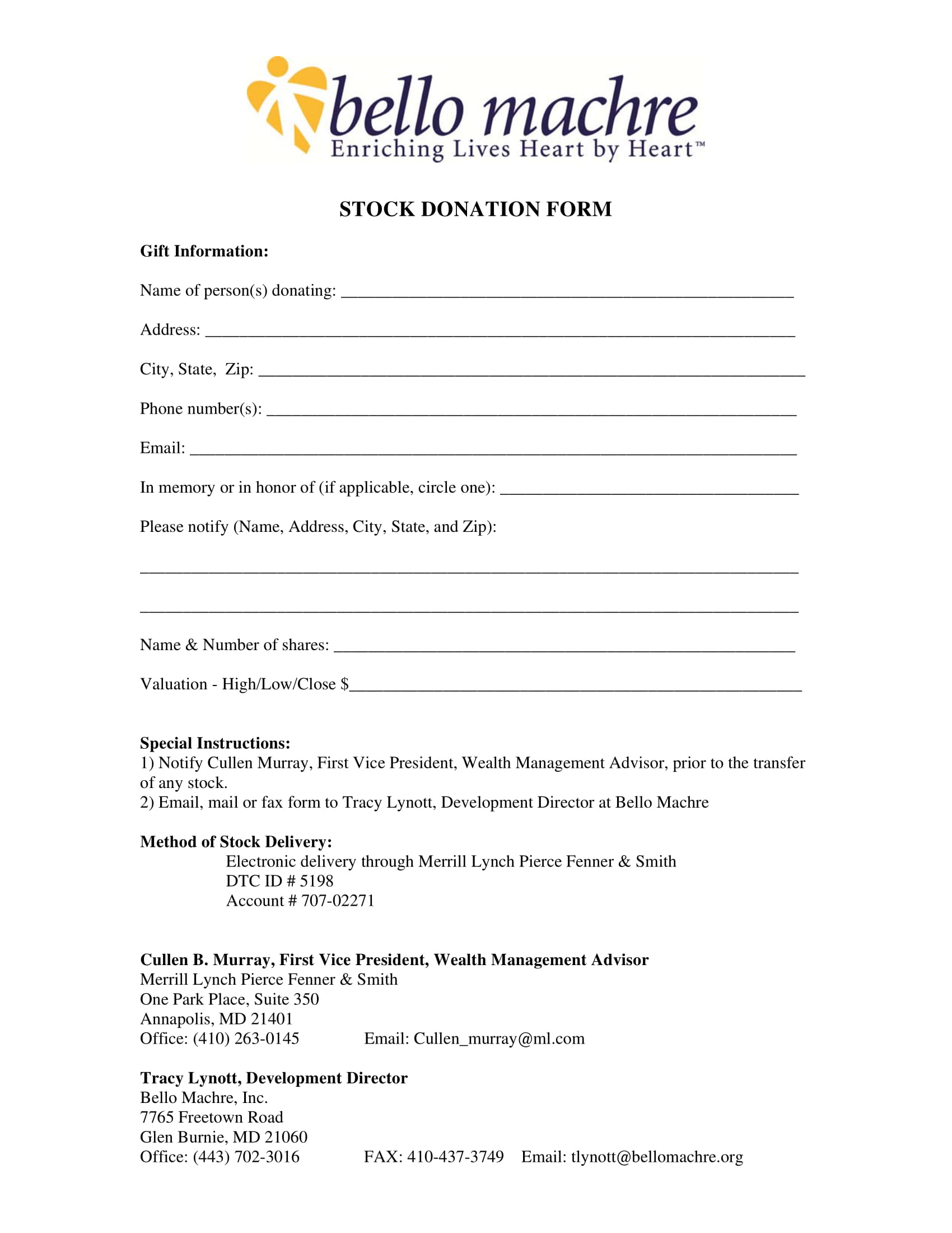 FREE 36+ Donation Forms in PDF | MS Word | Excel