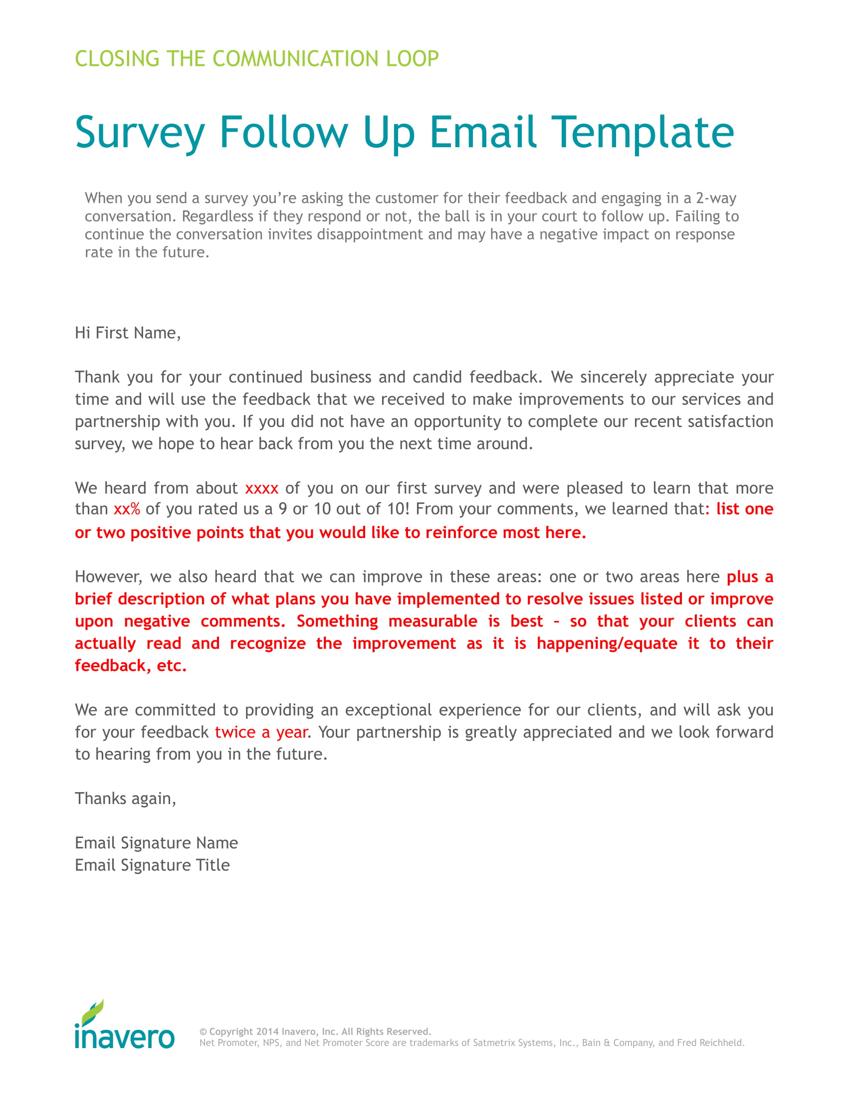 FREE 4+ Follow-Up Survey Forms in PDF