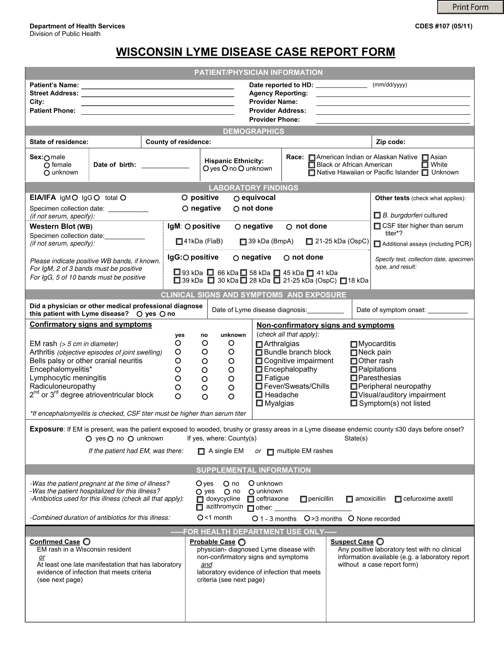 FREE 15+ Case Report Forms in PDF | MS Word