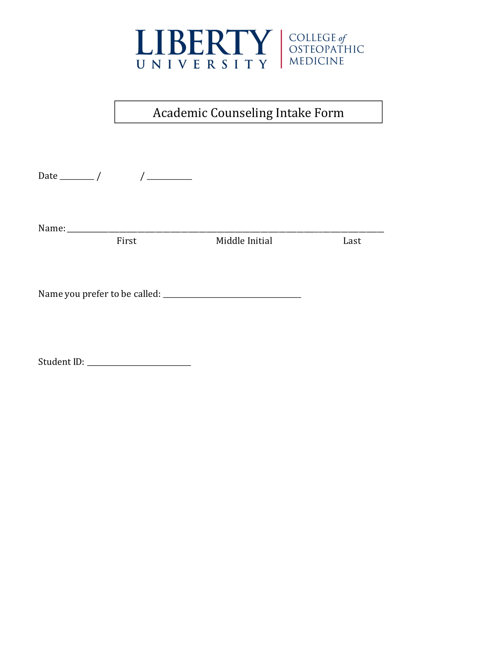 FREE 21+ Counseling Intake Forms in PDF | MS Word