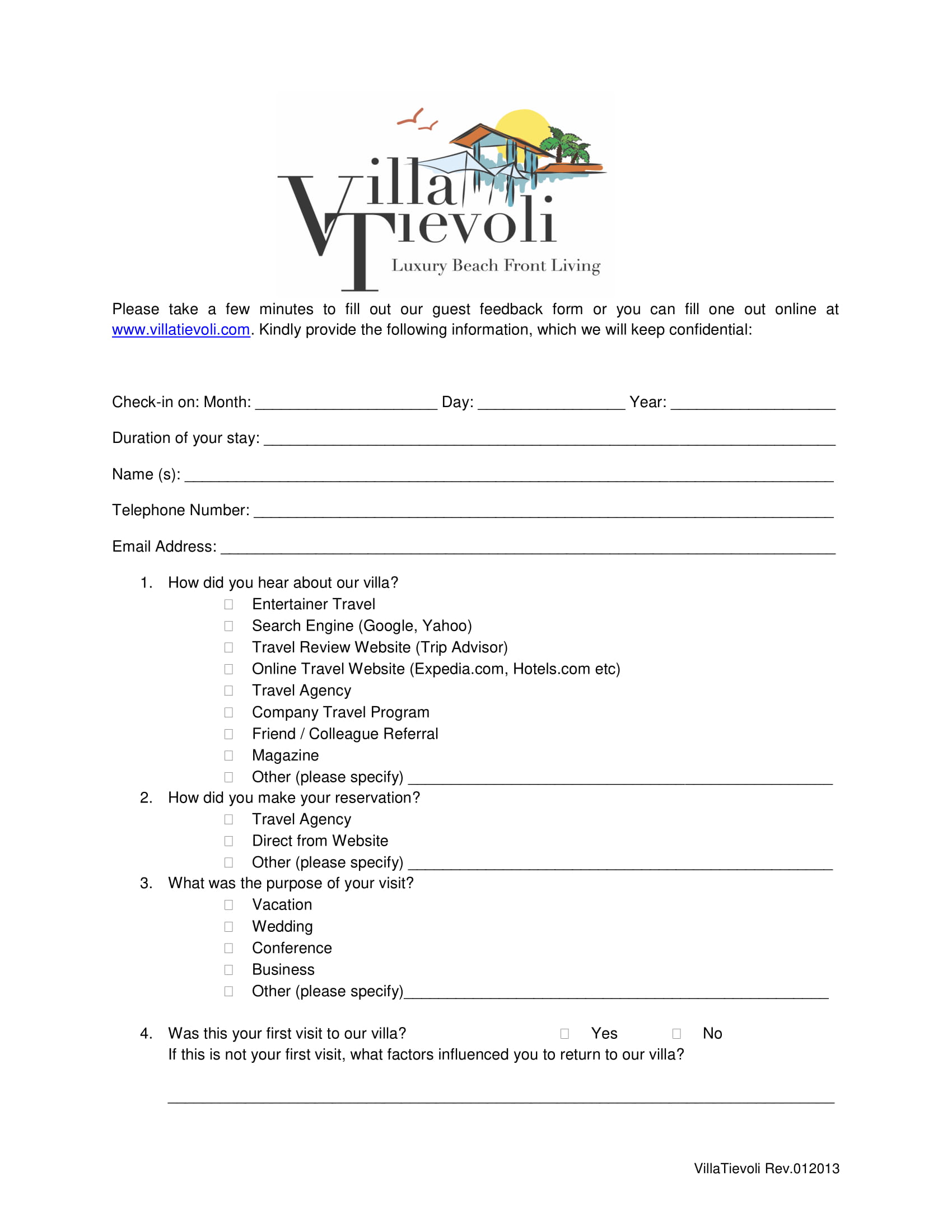 FREE 16+ Customer and Guest Feedback Forms in PDF | MS Word