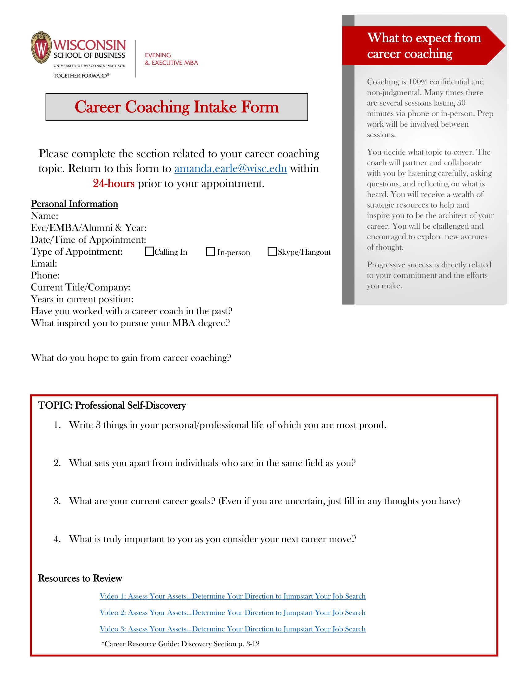 FREE 10 Coaching Intake Forms In PDF MS Word