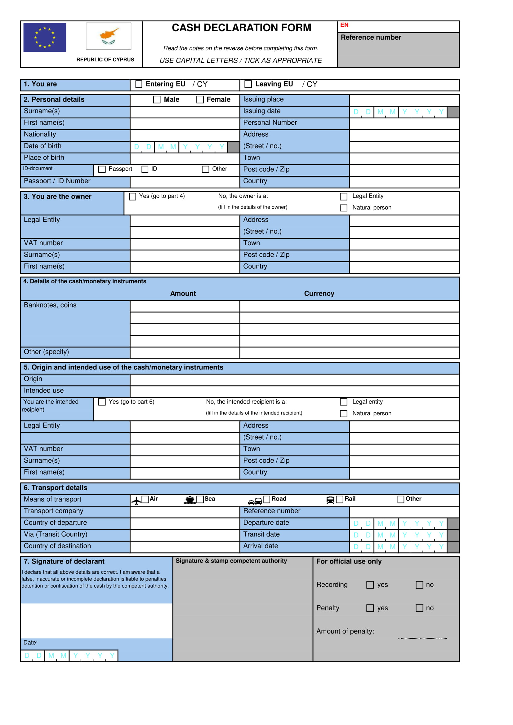 FREE 18+ Legal Declaration Form Samples, PDF, MS Word, Google Docs
