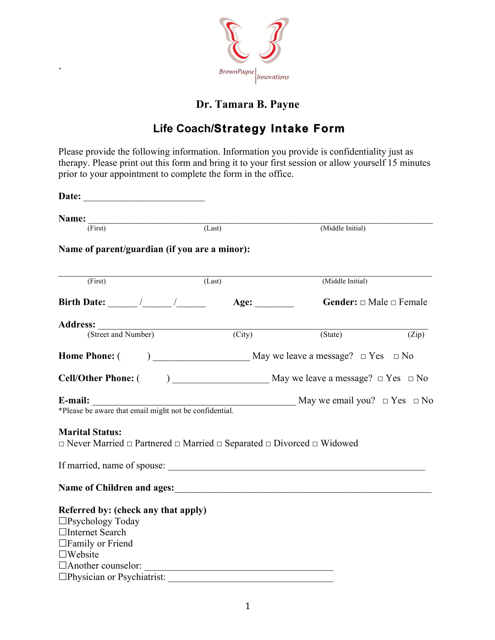 FREE 14+ Coaching Intake Form Samples, PDF, MS Word, Google Docs