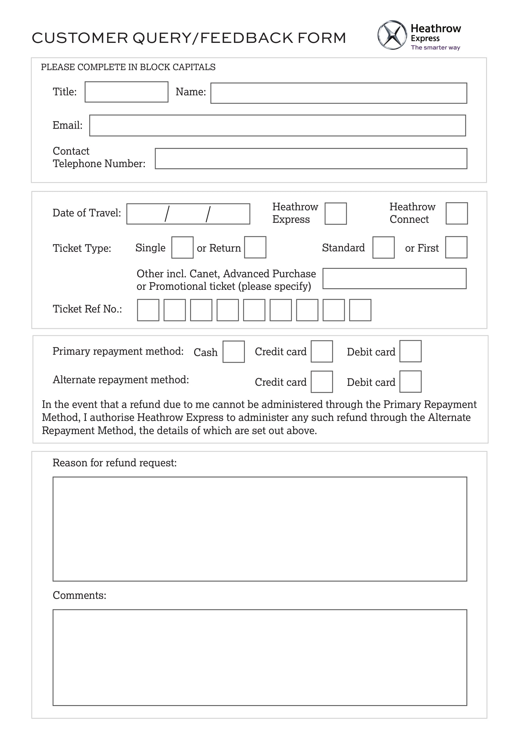 FREE 16+ Customer and Guest Feedback Forms in PDF | MS Word