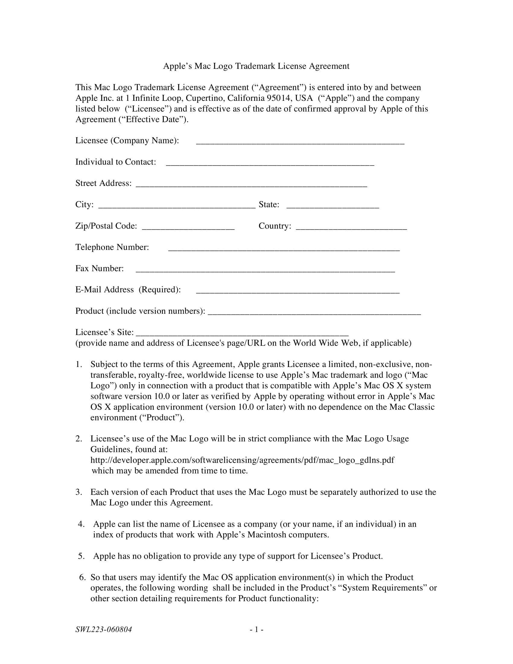 FREE 13+ Trademark License Agreement Forms in PDF | MS Word