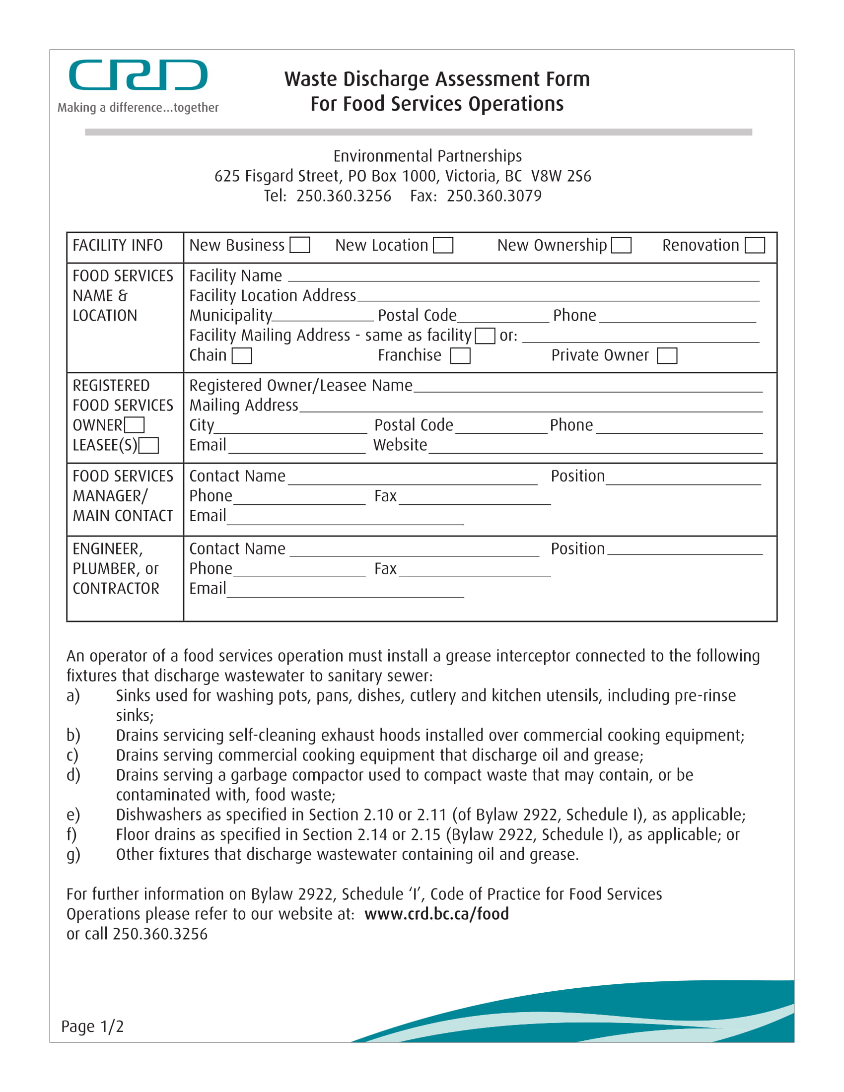 FREE 14+ Restaurant Waste/Wastage Form Samples, PDF, MS Word, Google ...