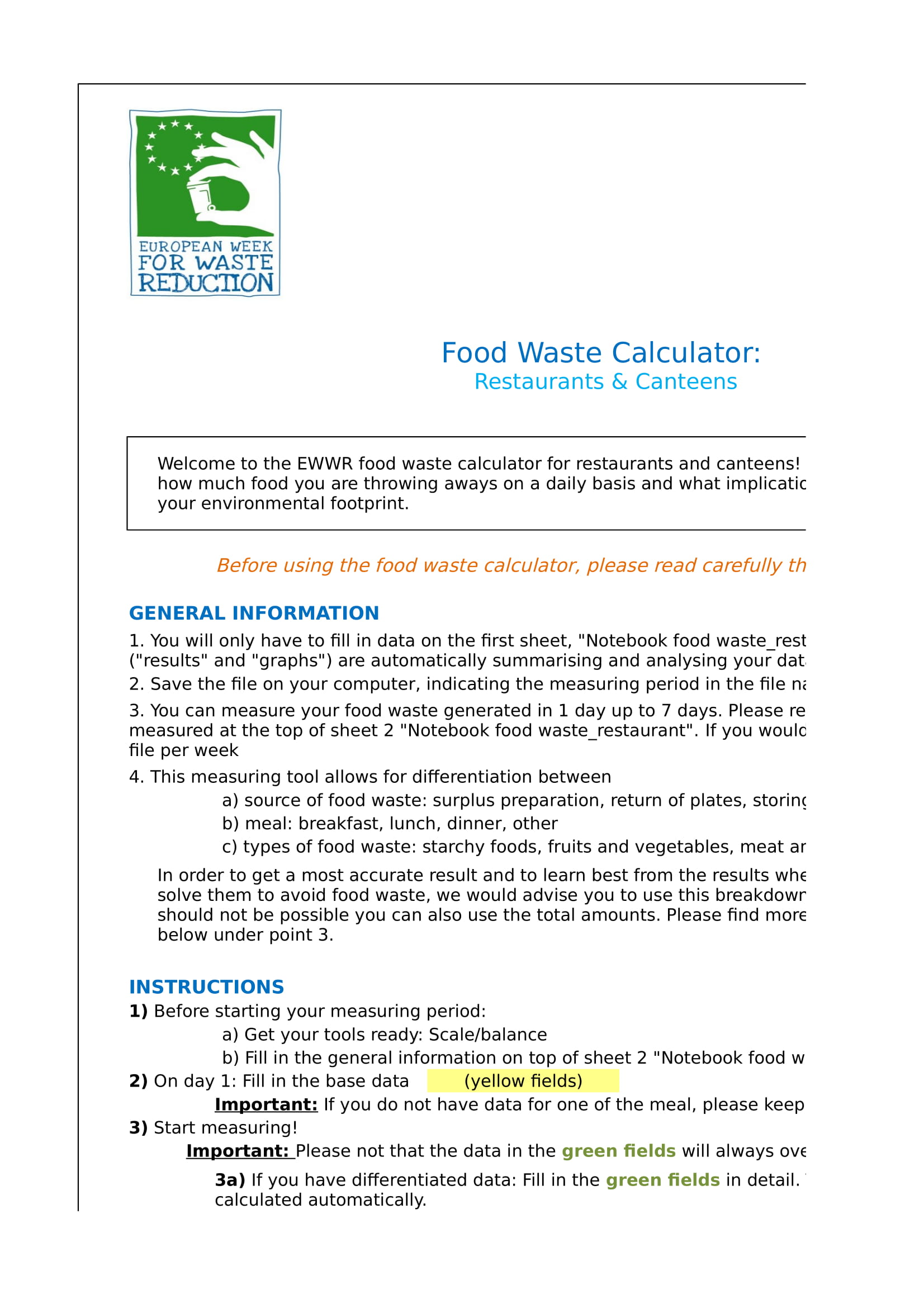 FREE 14+ Restaurant Waste/Wastage Form Samples, PDF, MS Word, Google ...