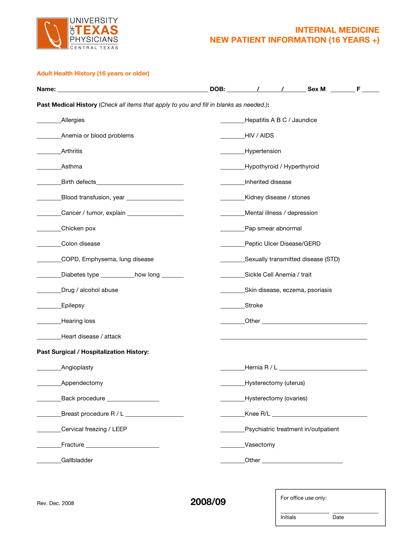 FREE 9+ Medicine Patient Intake Forms in PDF | MS Word