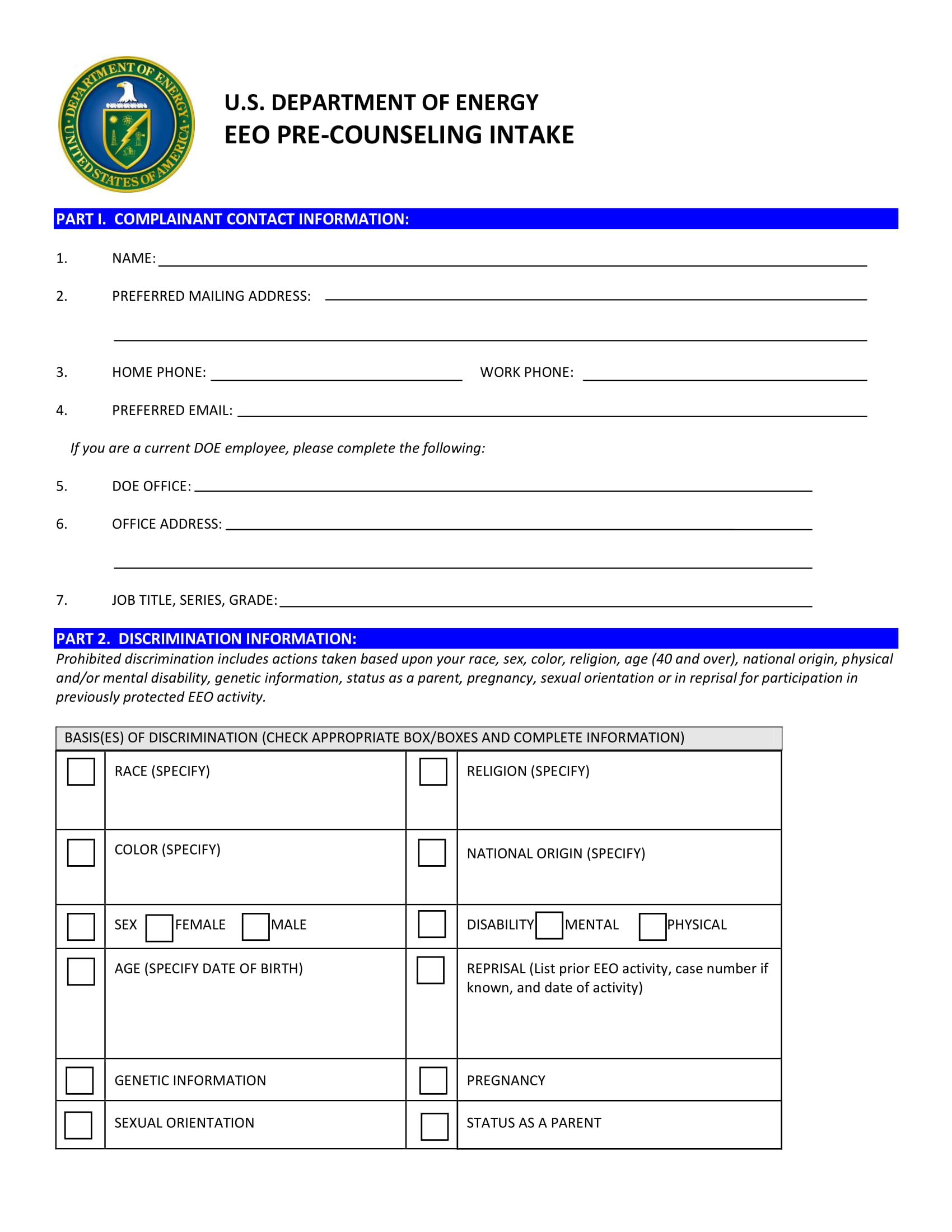 FREE 21+ Counseling Intake Forms in PDF | MS Word