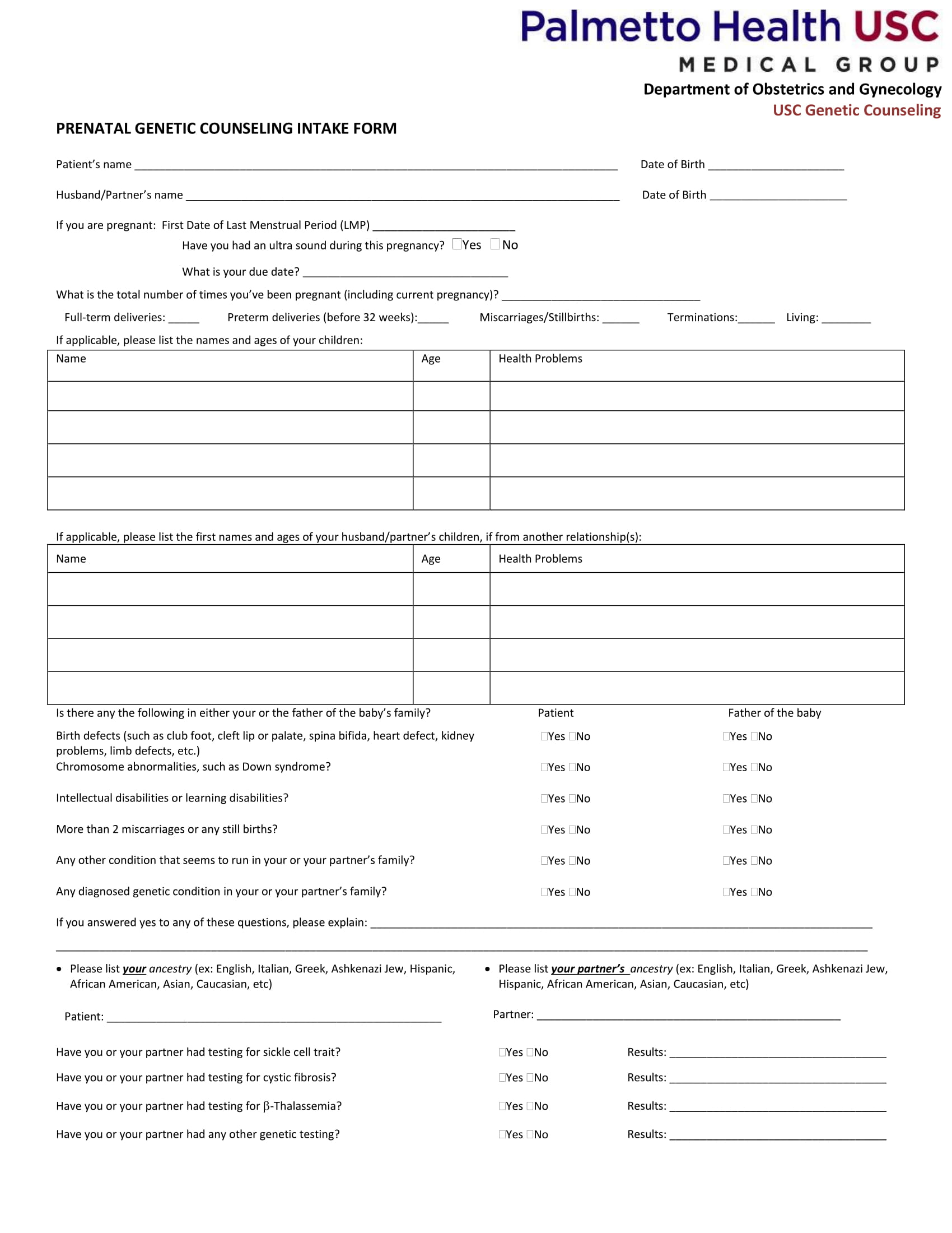 FREE 21+ Counseling Intake Forms in PDF | MS Word