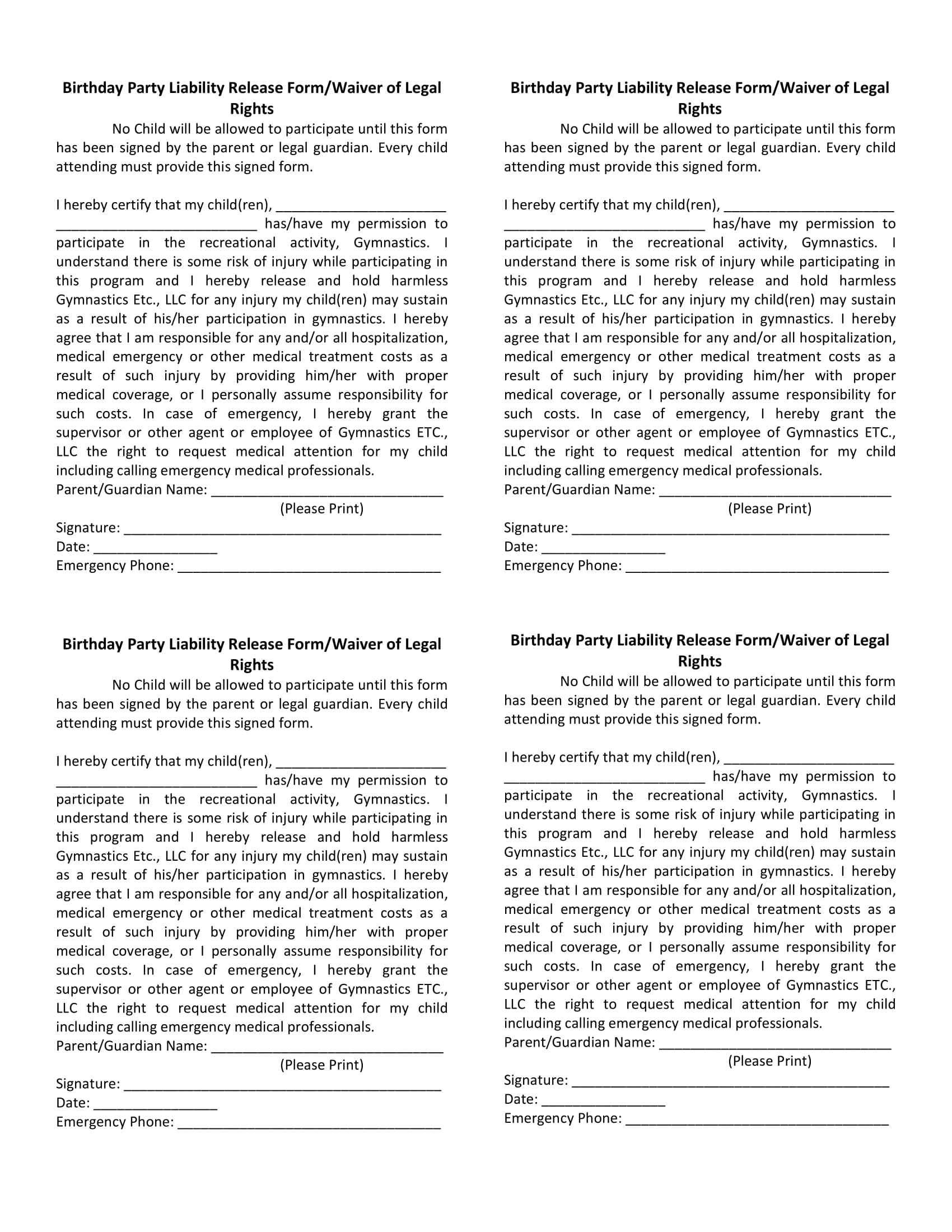 FREE 14+ Legal Waiver Forms in PDF | MS Word