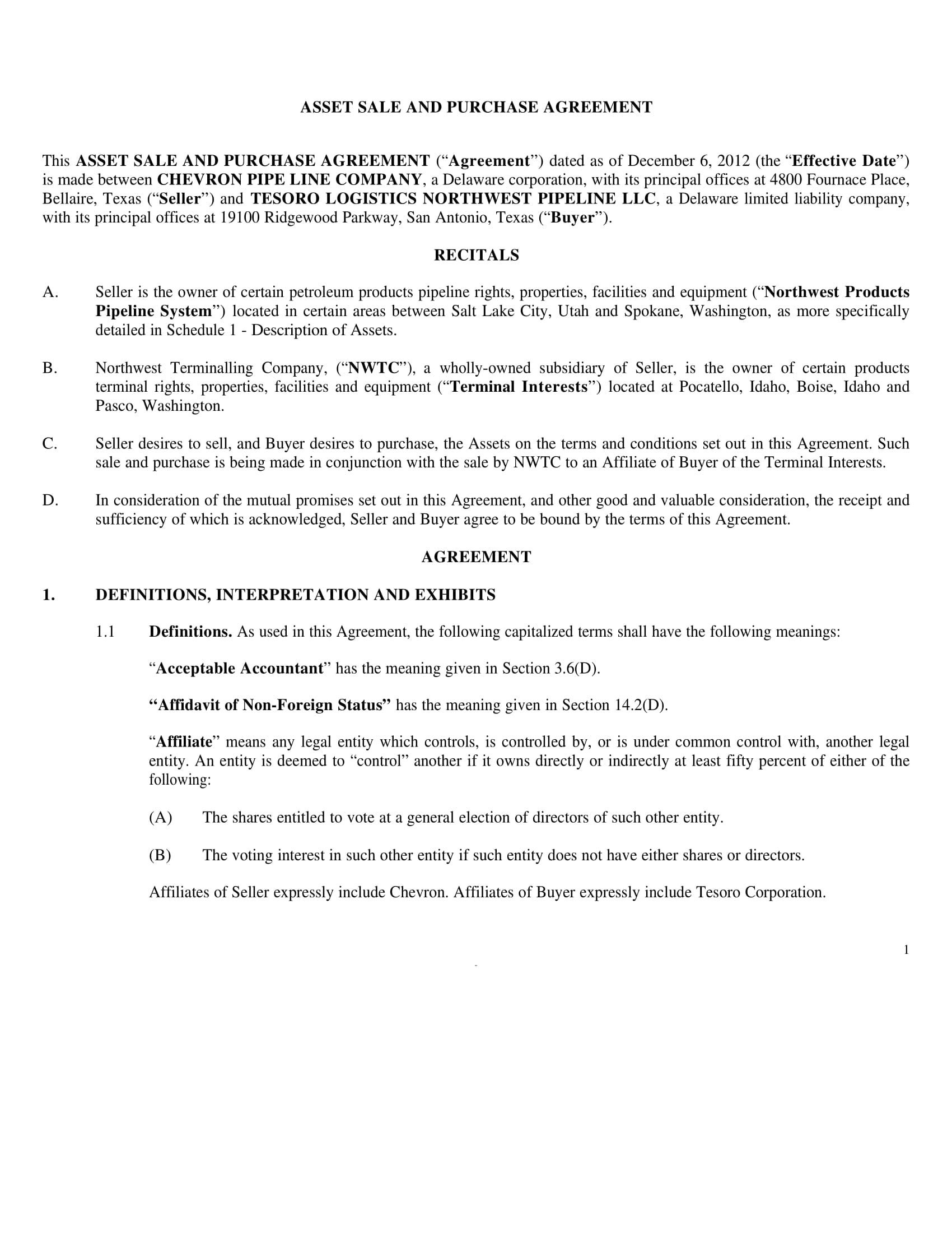 FREE 5+ Asset Purchase Agreement Contract Forms in PDF | MS Word