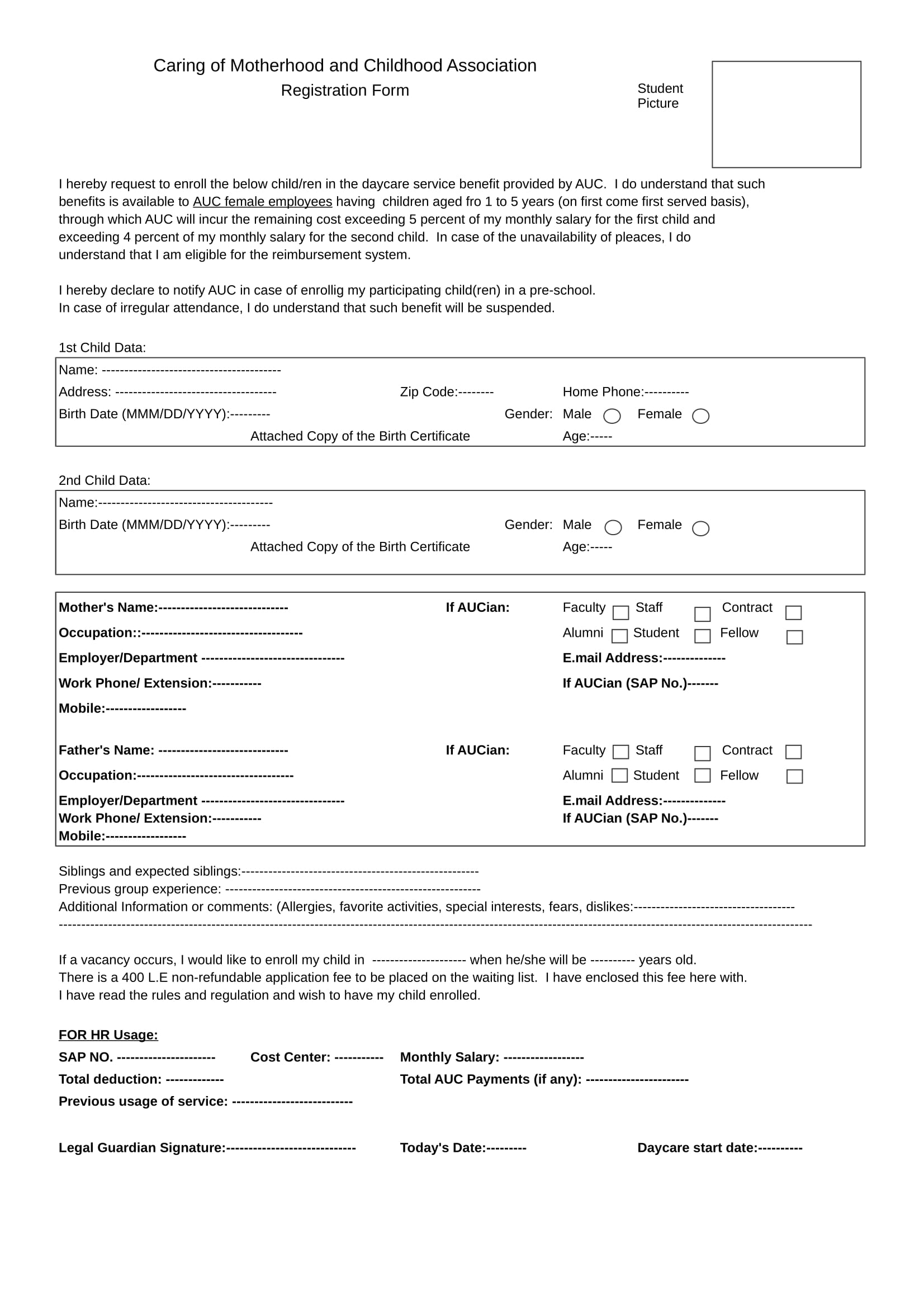 FREE 29+ Waiting List Form Samples, PDF, MS Word, Google Docs, Excel