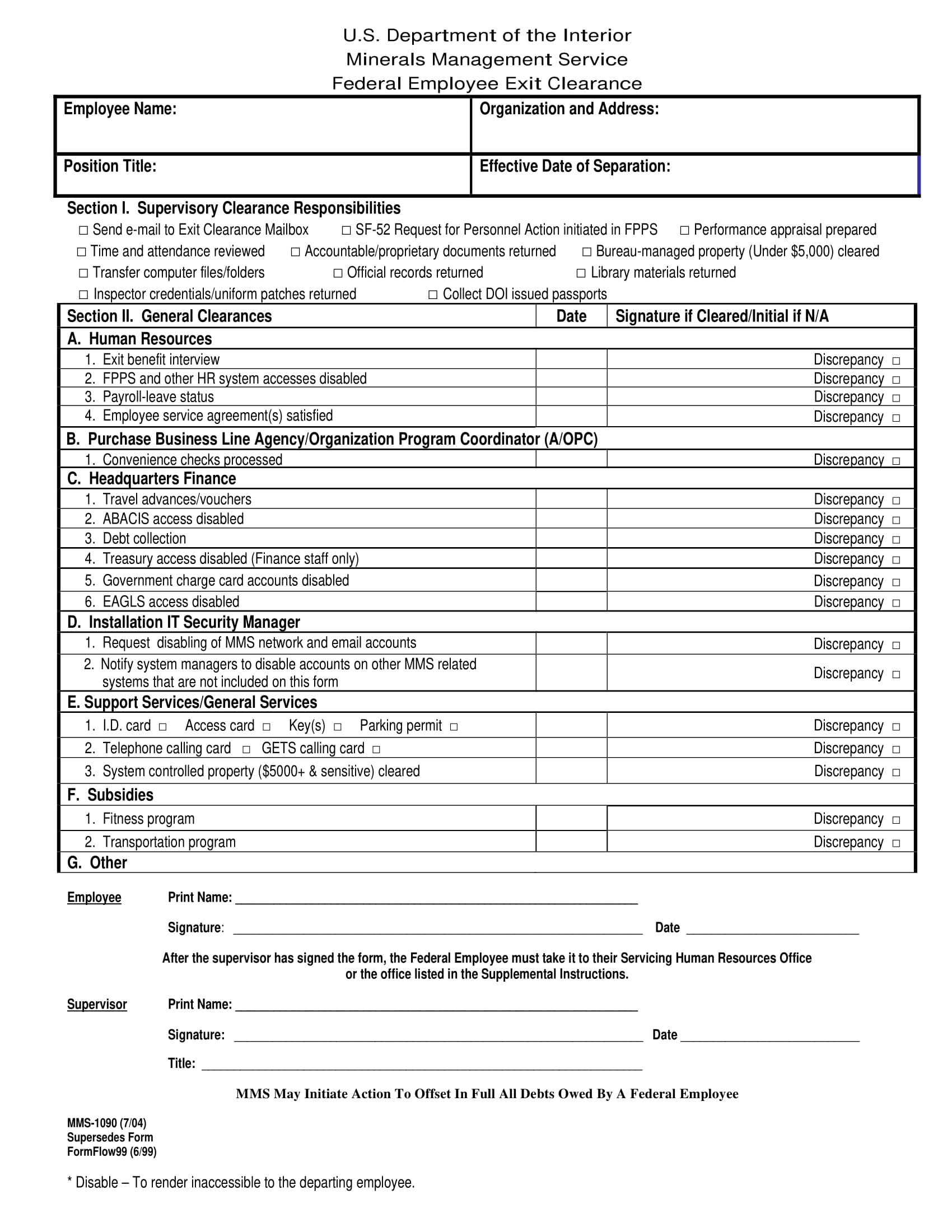 FREE 16+ Company Exit Clearance Form Samples, PDF, MS Word, Google Docs