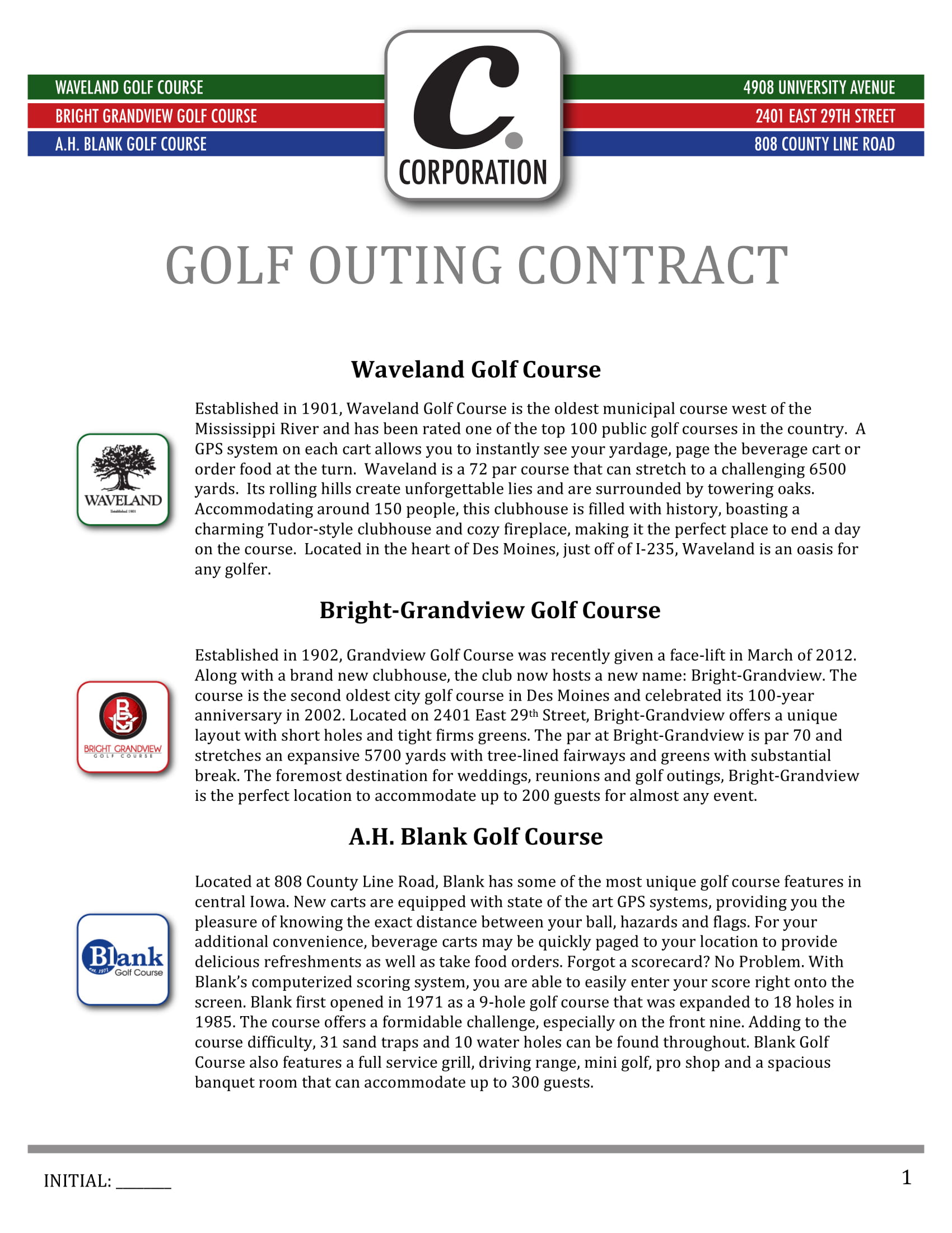 FREE 7+ Golf Contract Forms in PDF