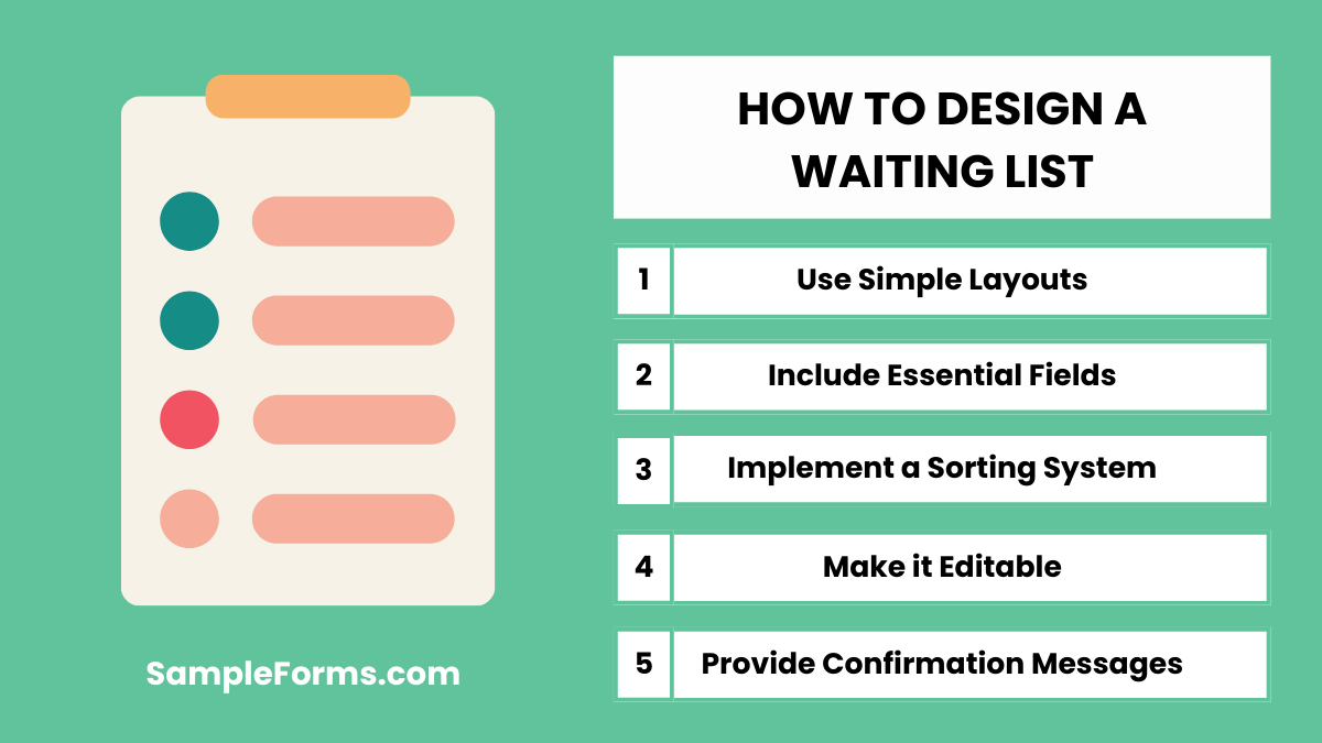 FREE 29+ Waiting List Form Samples, PDF, MS Word, Google Docs, Excel