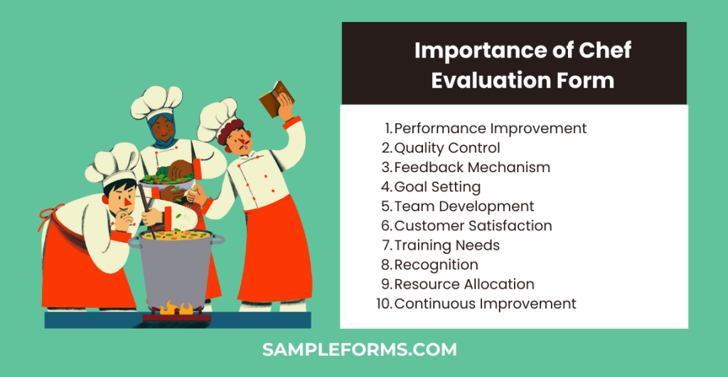 FREE 11+ Chef Evaluation Form Samples, PDF, MS Word, Google Docs, Excel