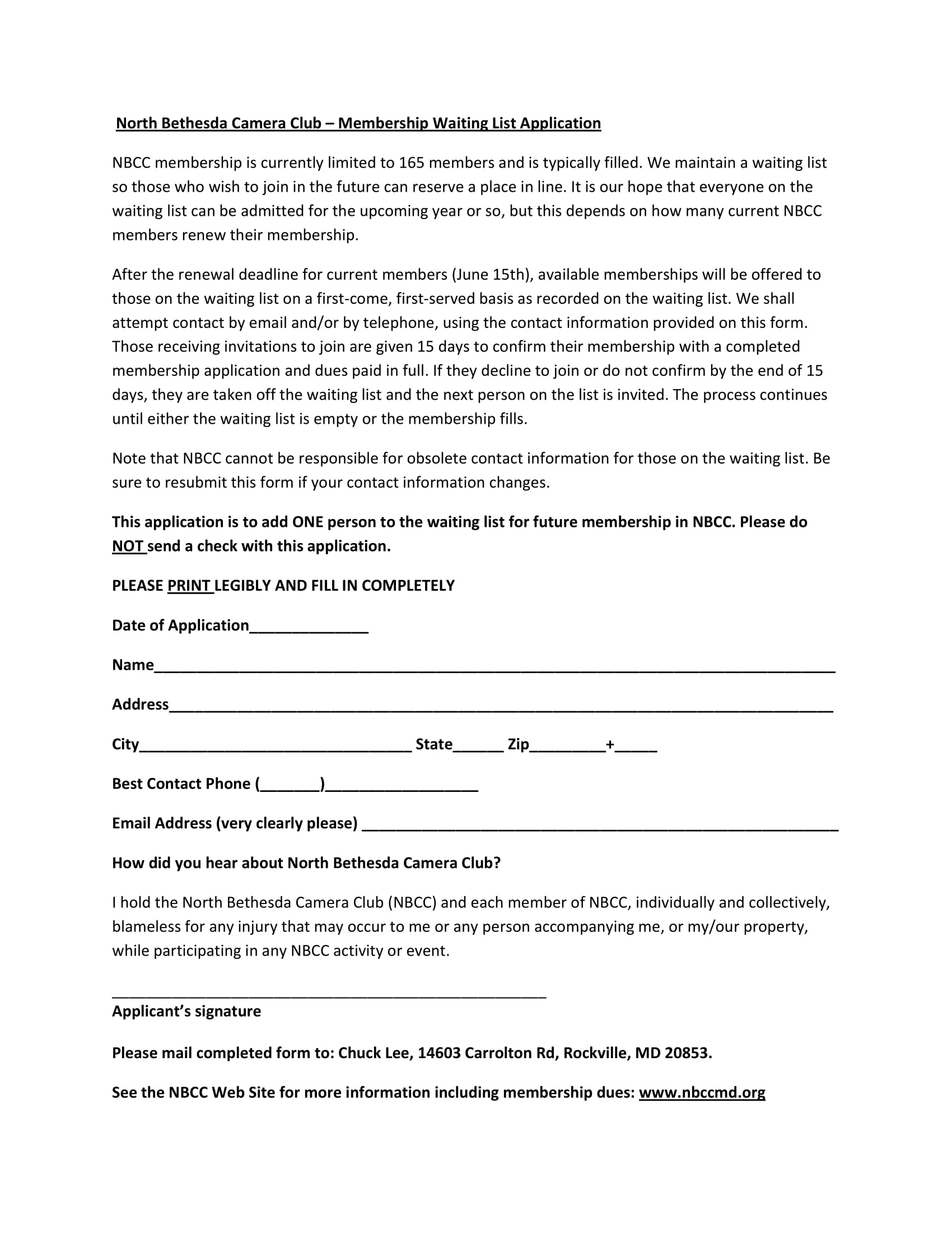 FREE 29+ Waiting List Form Samples, PDF, MS Word, Google Docs, Excel