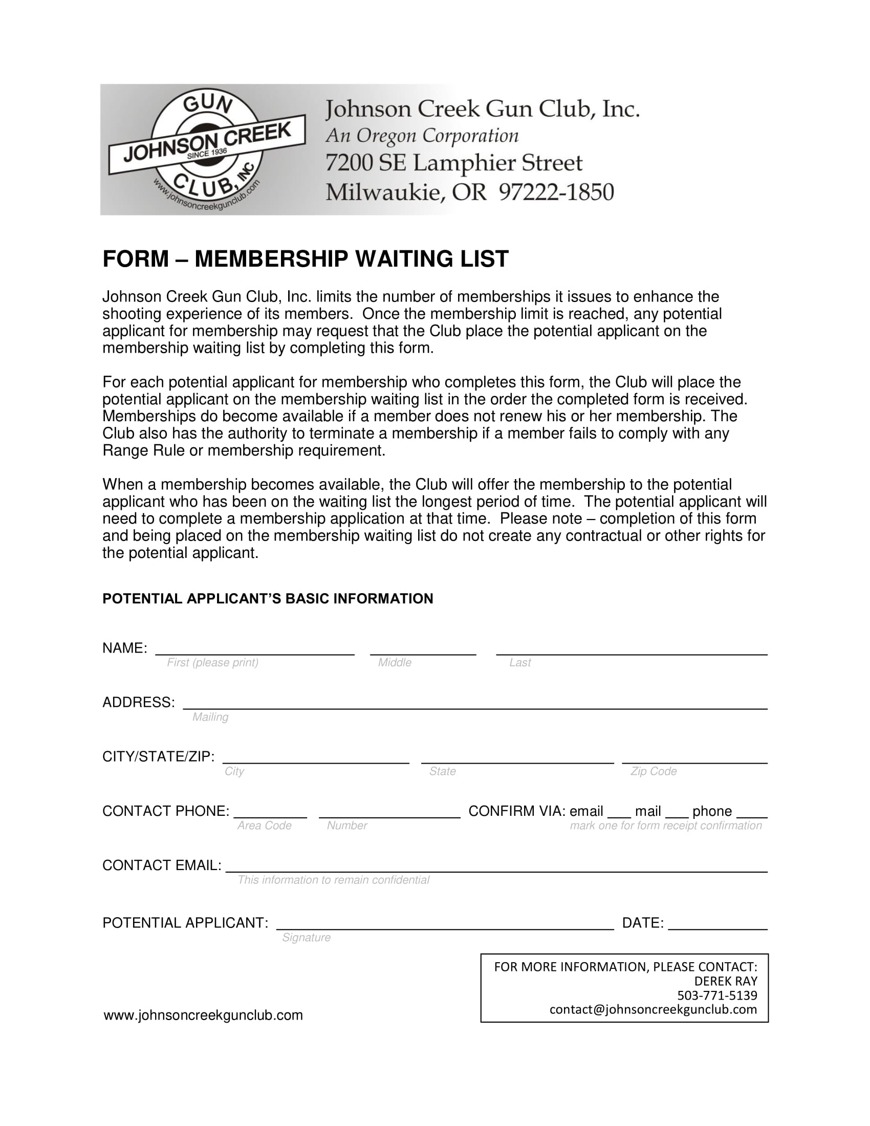 FREE 29+ Waiting List Form Samples, PDF, MS Word, Google Docs, Excel