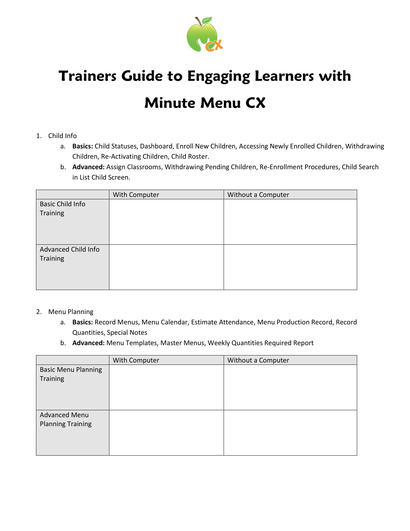 FREE 22+ Menu Form Samples, PDF, MS Word, Google Docs