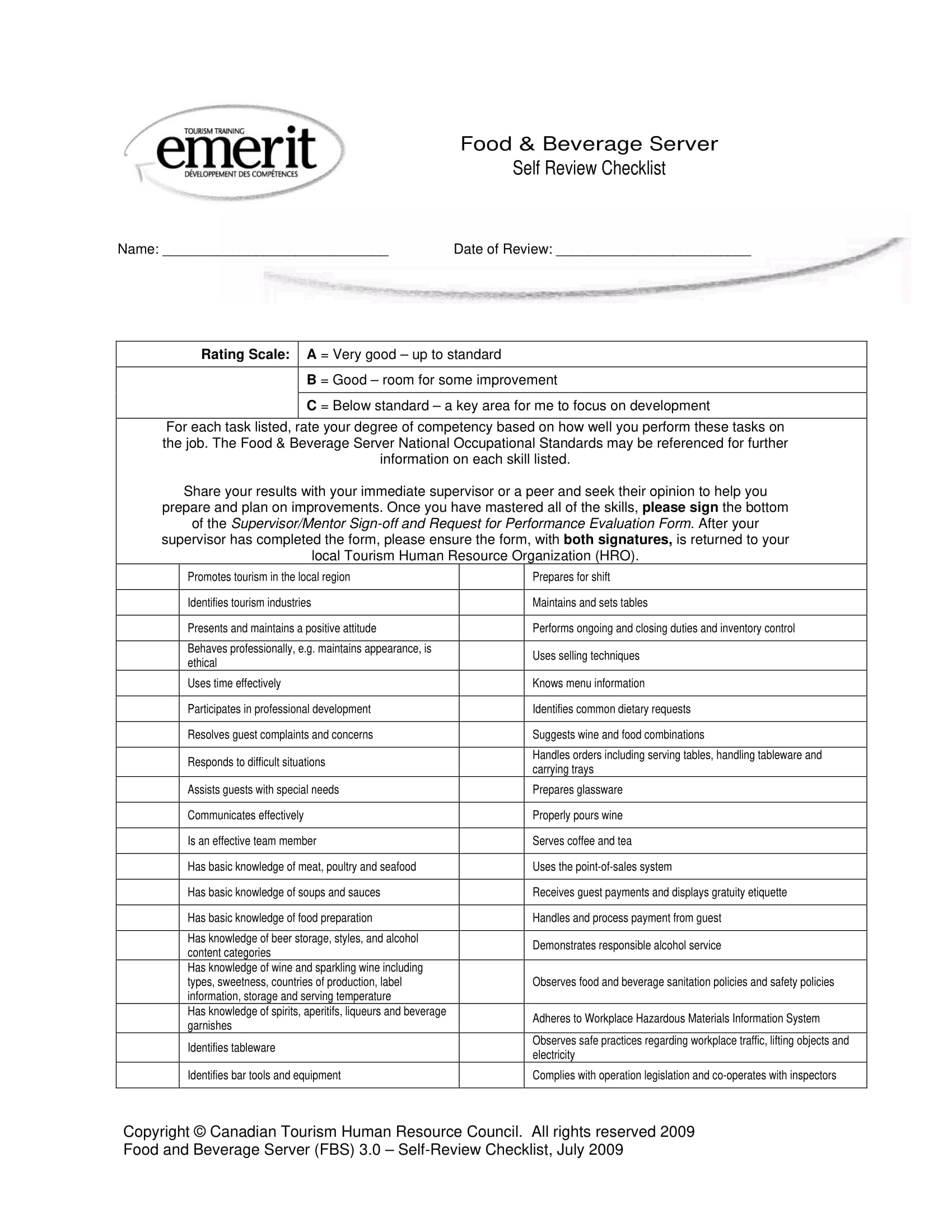 FREE 9+ Restaurant Employee Forms in PDF | MS Word