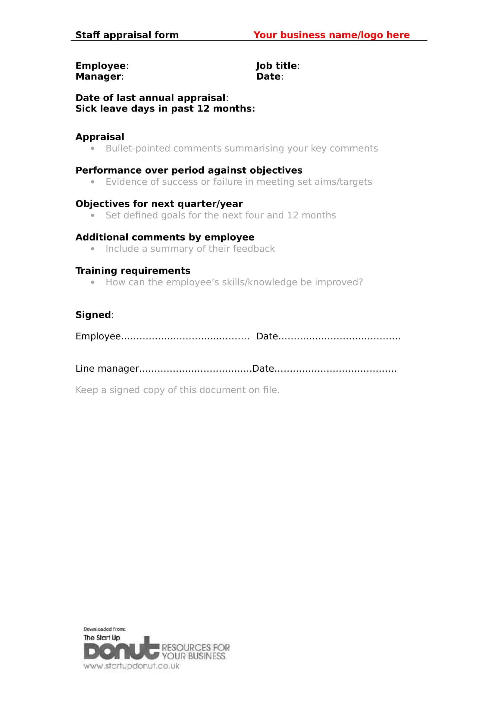 FREE 9+ Restaurant Employee Forms in PDF | MS Word